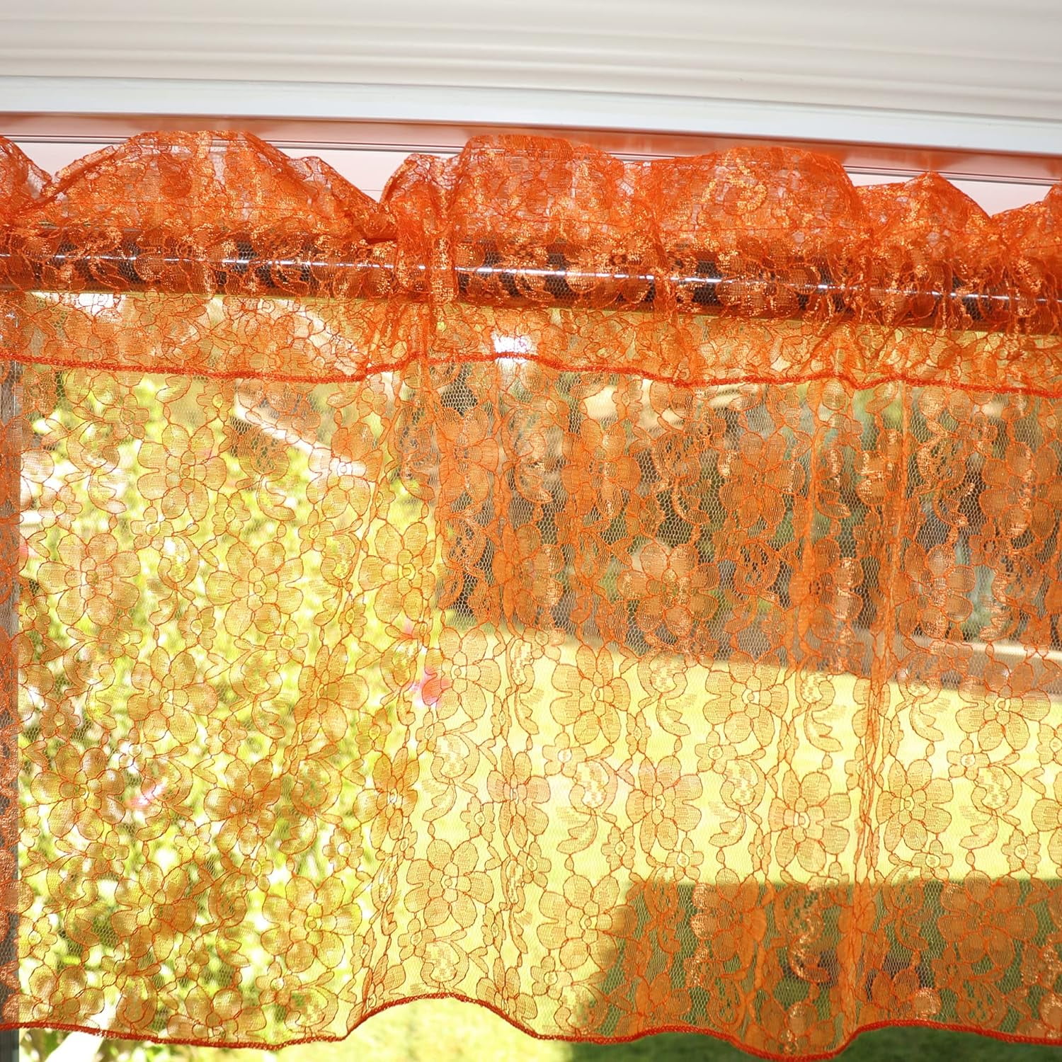 Lace Window Valance Sheer Lace Bedroom Kitchen Dining Room Bathroom ...