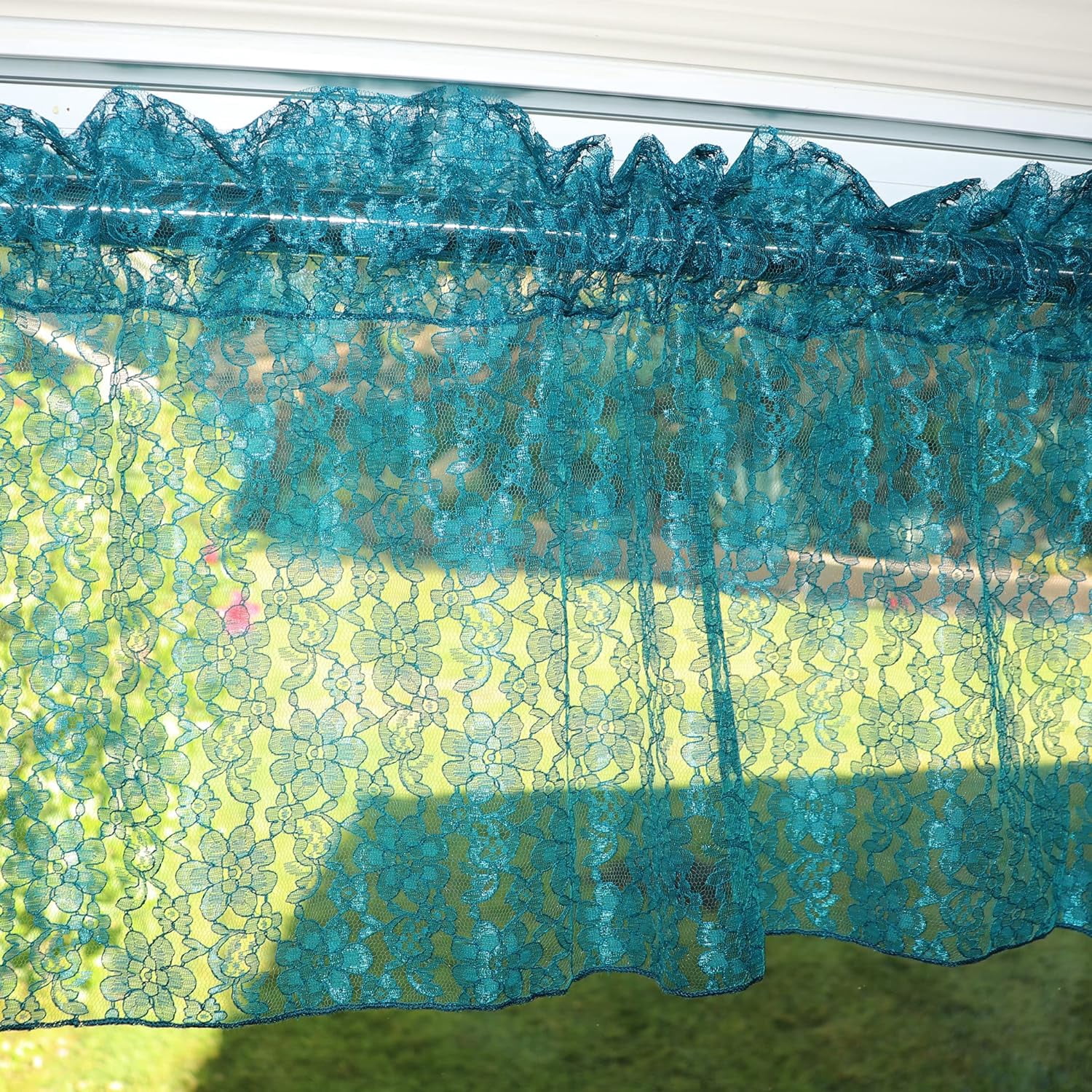 Lace Window Valance Sheer Lace Bedroom Kitchen Dining Room Bathroom ...