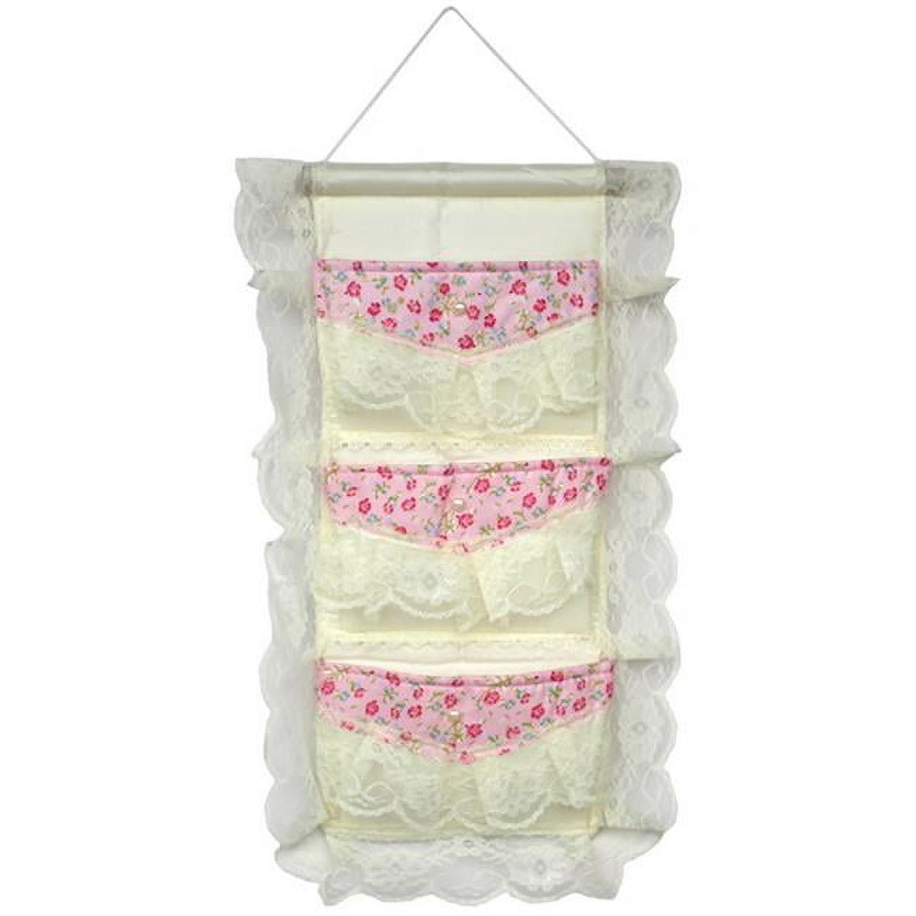 Lace and Allover Ivory /Wall Hanging/ Wall Organizers / Wall Baskets ...