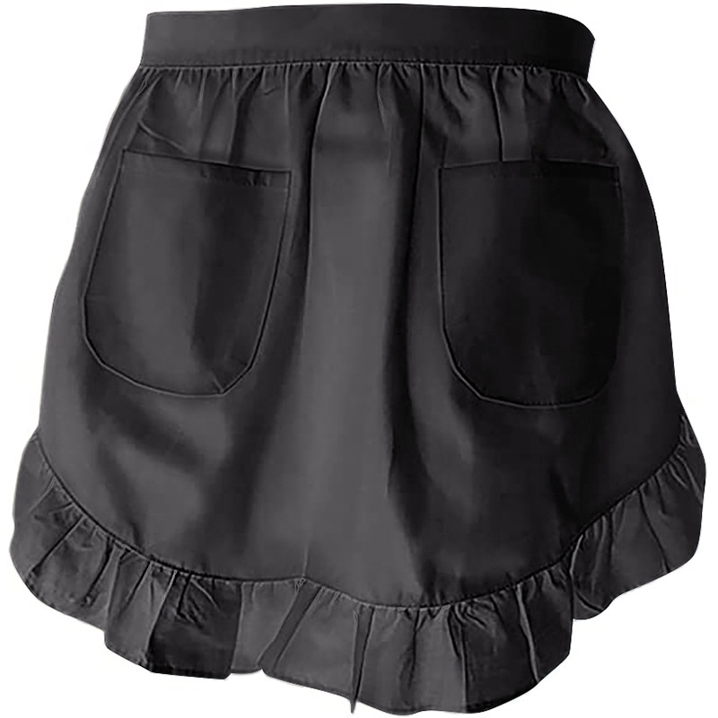 Lace half-length apron maid outfit mother and baby shop cleaning ...
