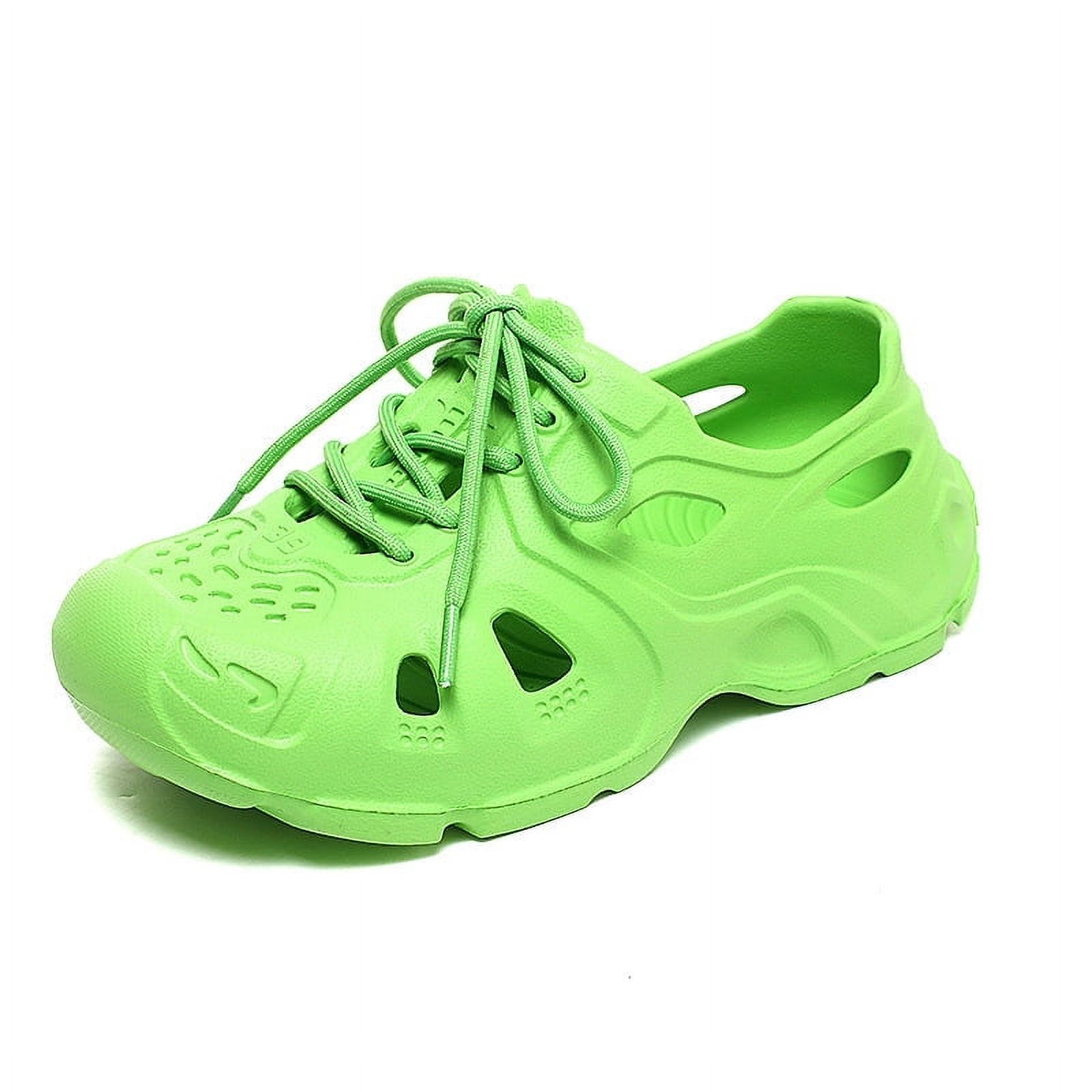 Lace up hole shoes for men in summer anti slip and poop like sandals ...