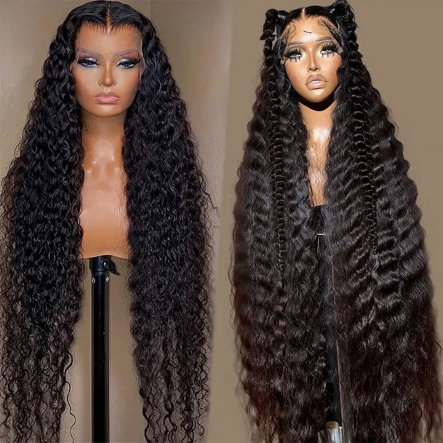 Laced by Nicki LuxeWave 40" 13x6 Human Hair Water Wave Wig – Premium ...