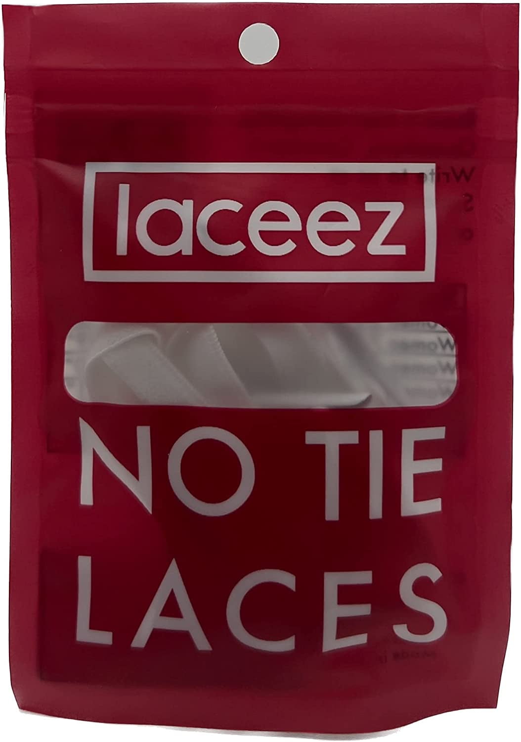 Laceez No Tie Shoe Laces for Adults, Pair of White Elastic Shoe Laces ...