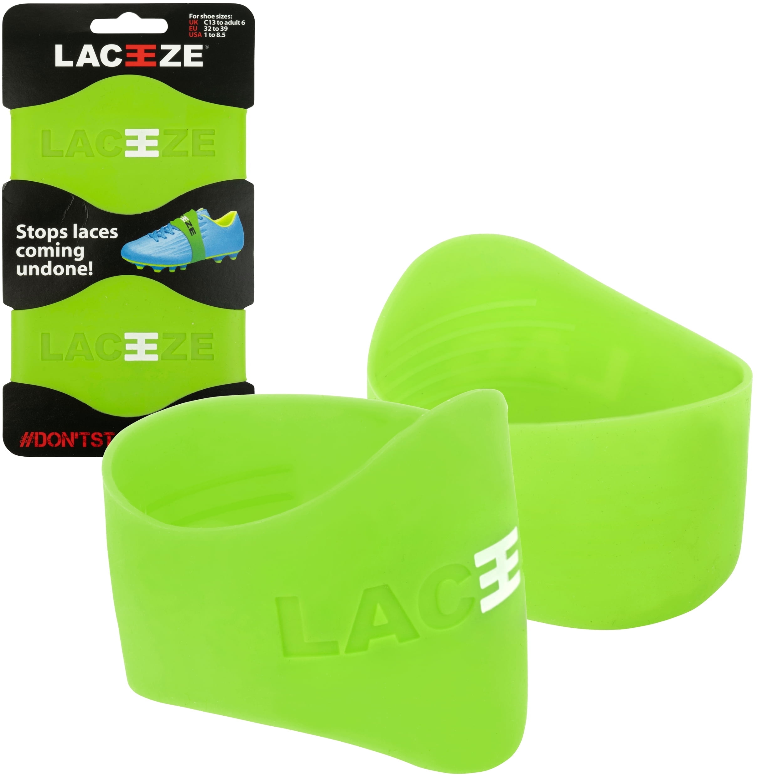 Laceeze Soccer Shoe Lace Bands Silicon Laces Cover for Cleats and Sport ...