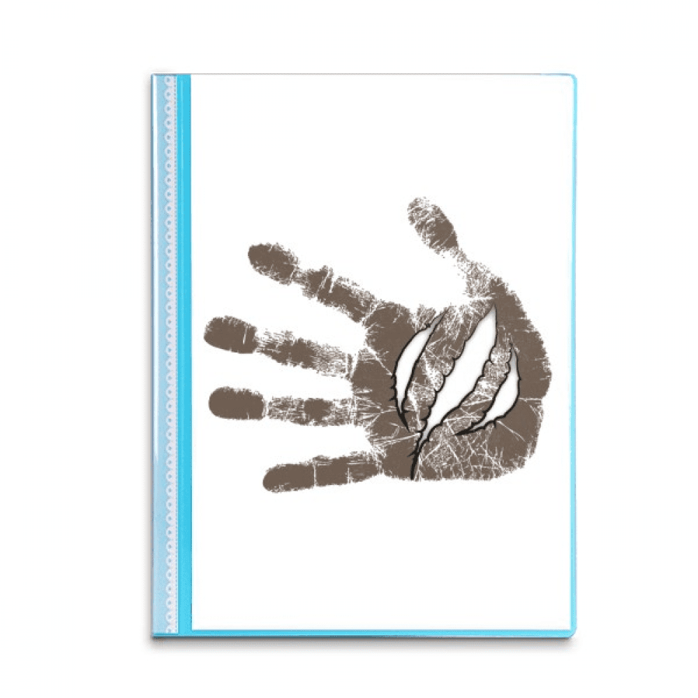 Laceration Marks Handprint Wound Book Sheet Protectors Portfolio Binder ...