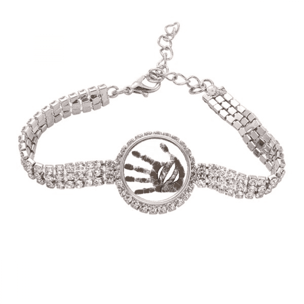 Laceration Marks Handprint Wound Tennis Chain Anklet Bracelet Diamond ...