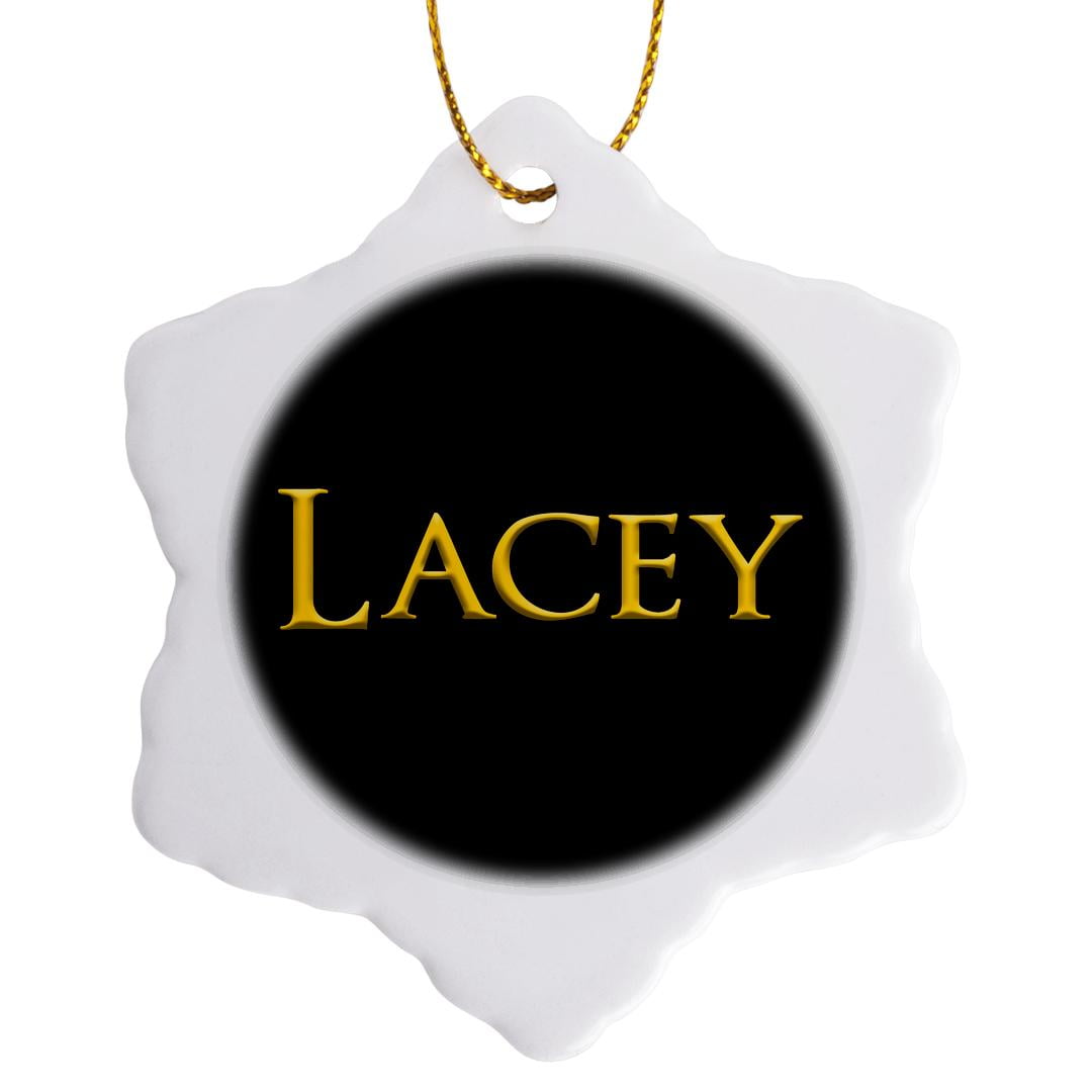 3drose, Lacey Widespread Lady Name in the America. Yellow on Black ...