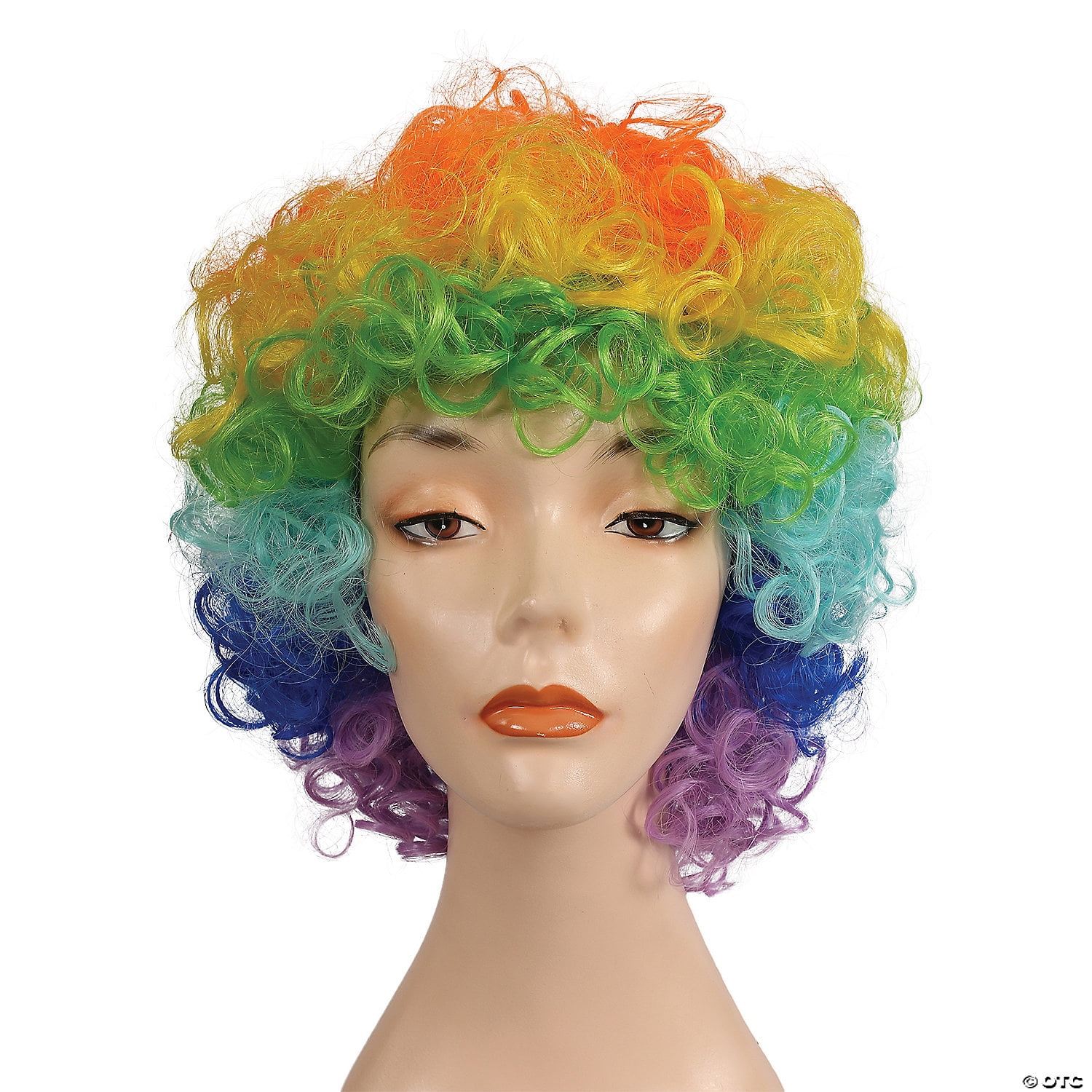 Lacey Wigs - FD Curly Clown Wig - Rainbow - Walmart.com