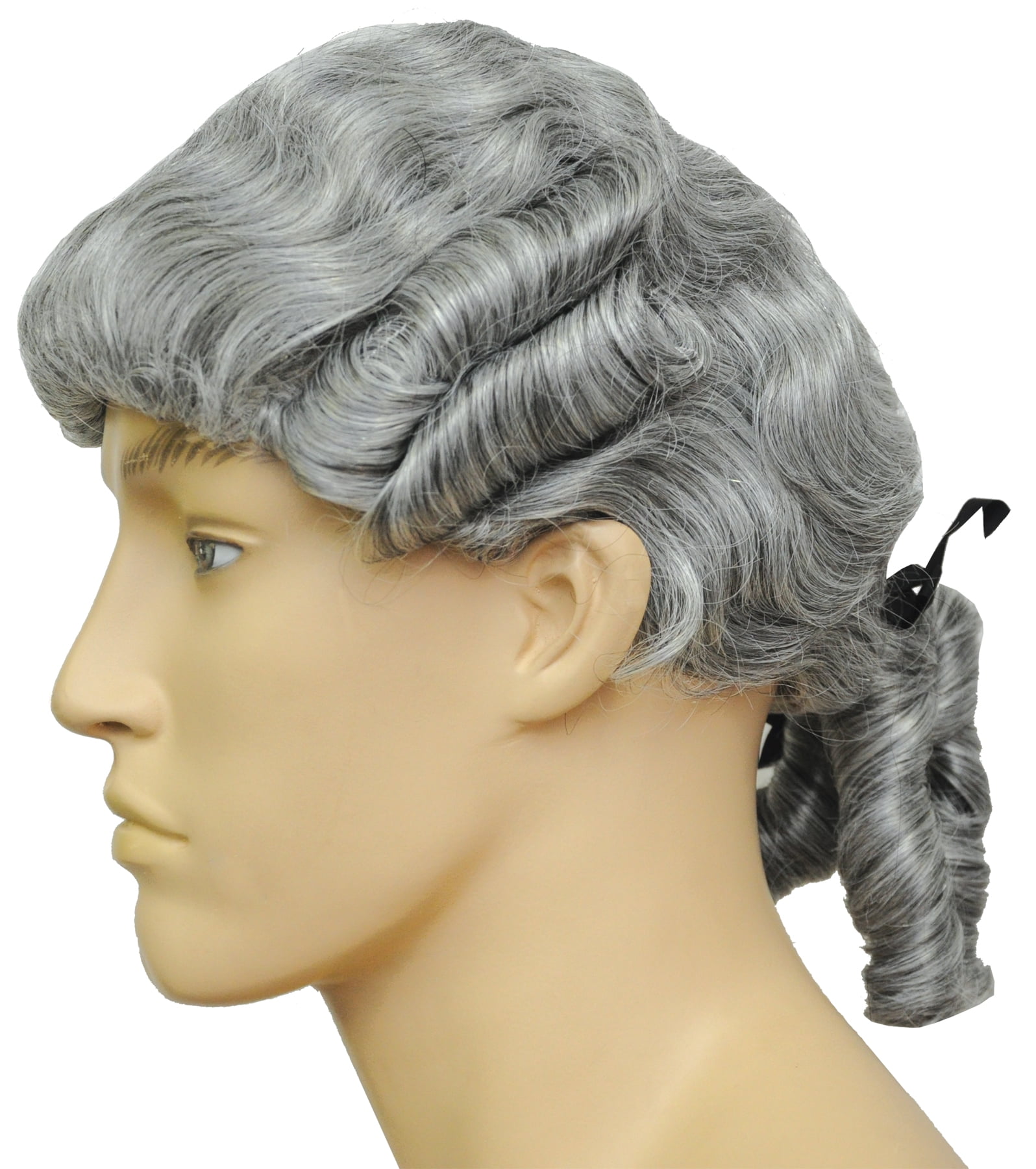 Lacey Wigs LW548MBNGY Bargain Colonial Man Pigtail Wig, No. 44 Brown ...