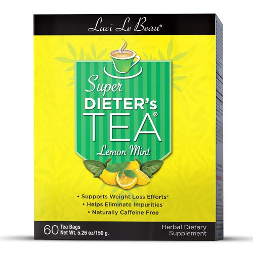 Laci Le Beau Dieter's Tea, All-Natural, Lemon Mint, Weight Loss - 60 ...
