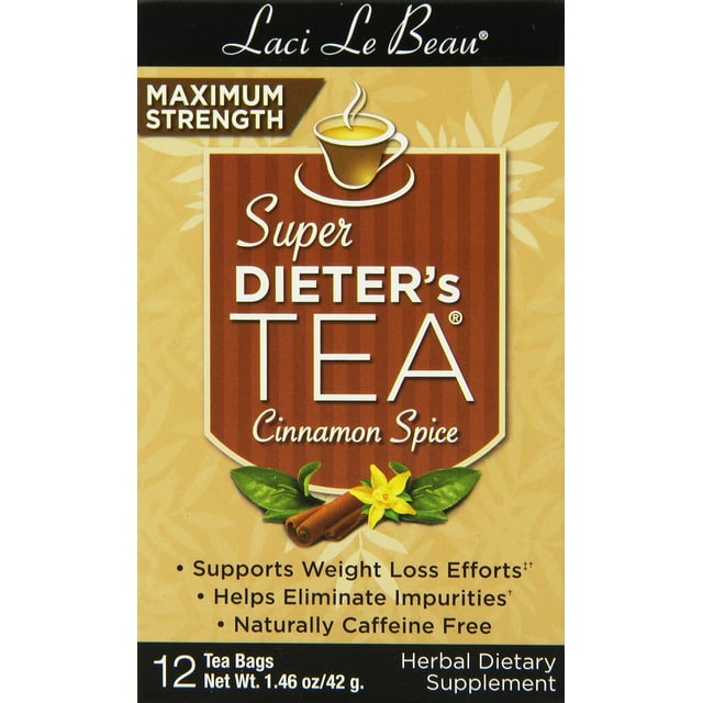 Laci Le Beau Super Dieter's Tea, Maximum Strength Cinnamon Spice, 12 ...