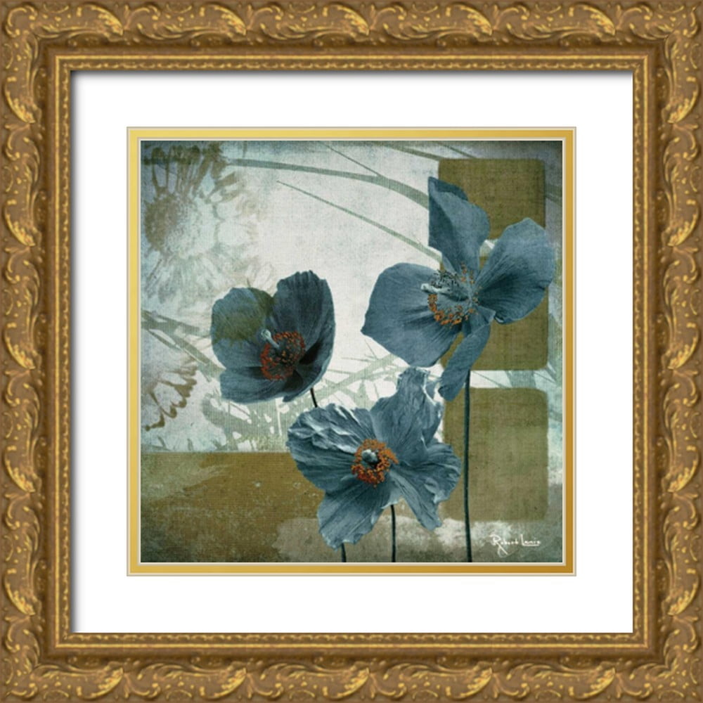 Lacie, Robert 15x15 Gold Ornate Wood Framed with Double Matting Museum ...