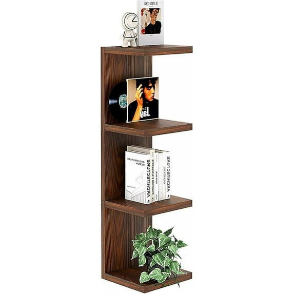 Lack Wall Shelf,Display Floating Shelf (Solid Wood, 4 Tier) - Walmart.com