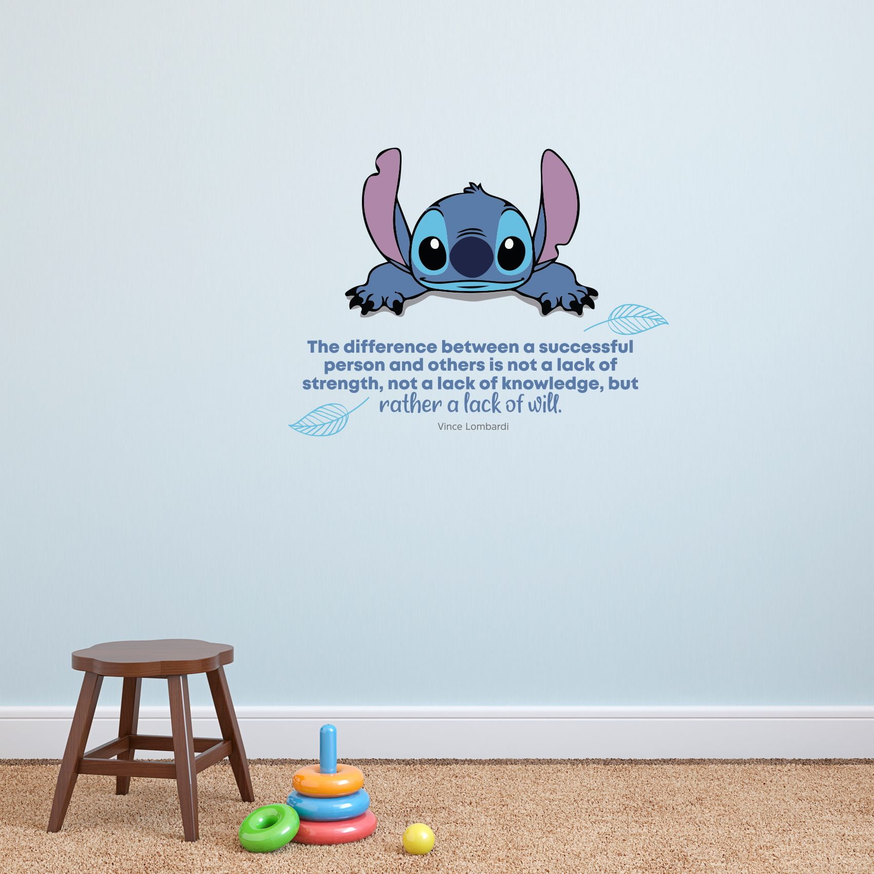 Design with Vinyl Lack of Will Lilo Stitch Life Quote Wall Decal ...