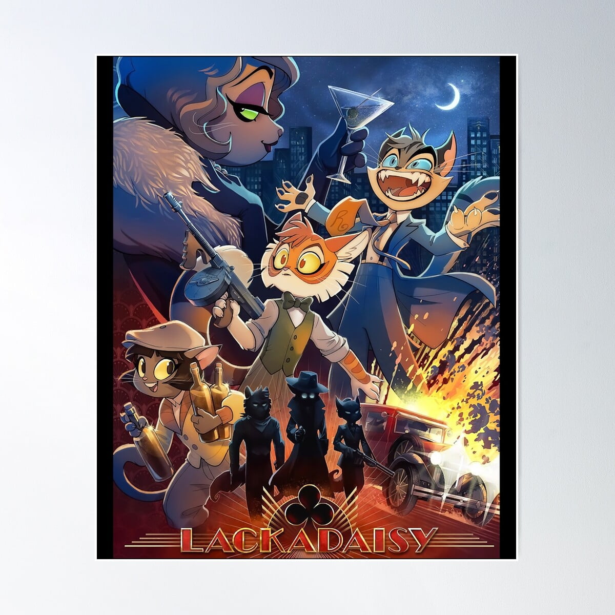 Lackadaisy, Lackadaisy Cats Poster Wall Art, Modern Wall Decor For ...