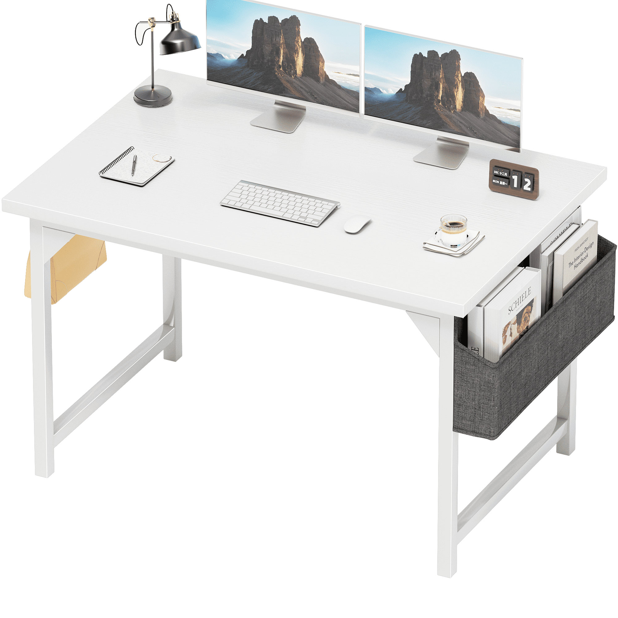 Lacoo Computer Desk 40 Inch Small Office Desk Modern Writing Desk with ...