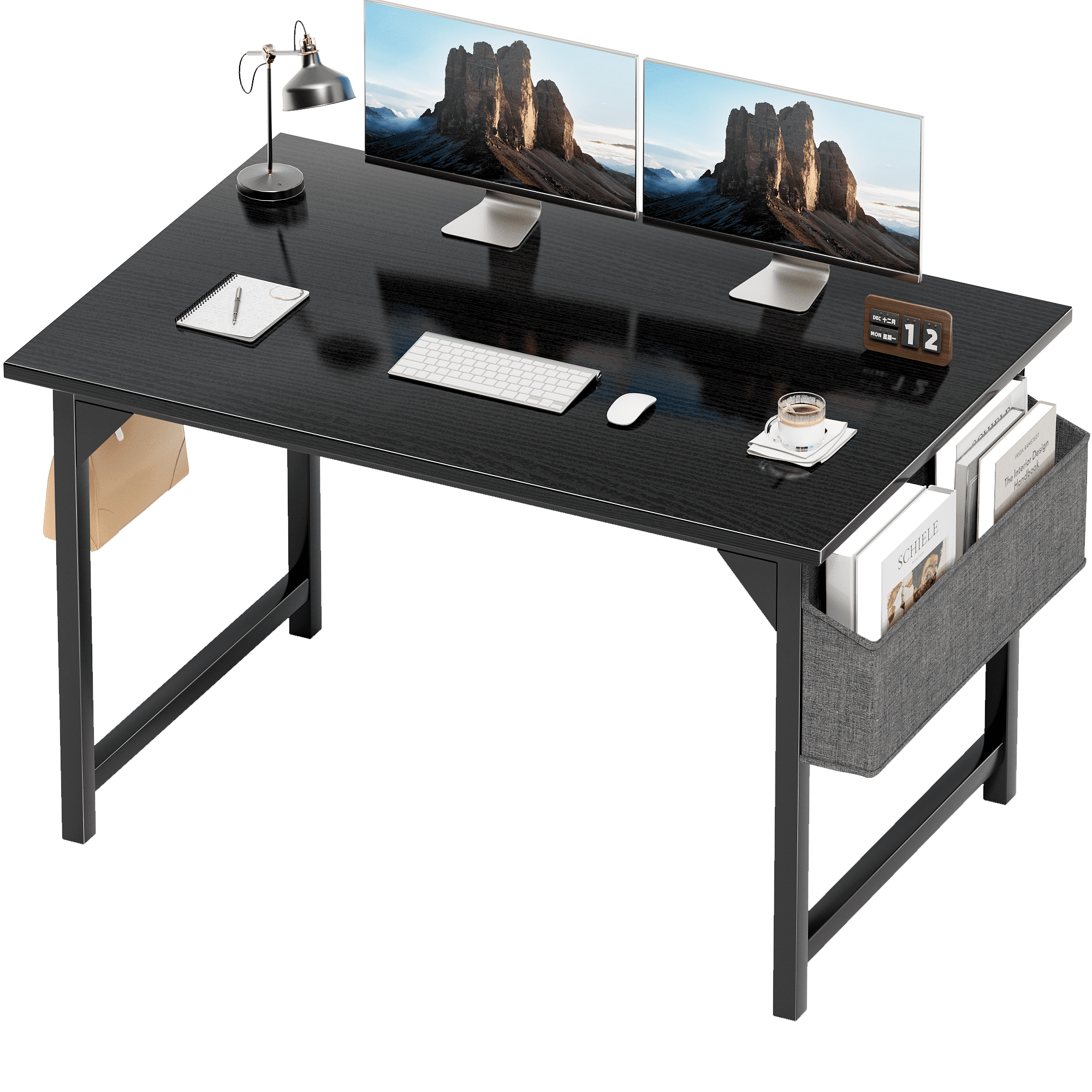 Lacoo Computer Desk 47 Inch Small Office Desk Modern Writing Desk with ...