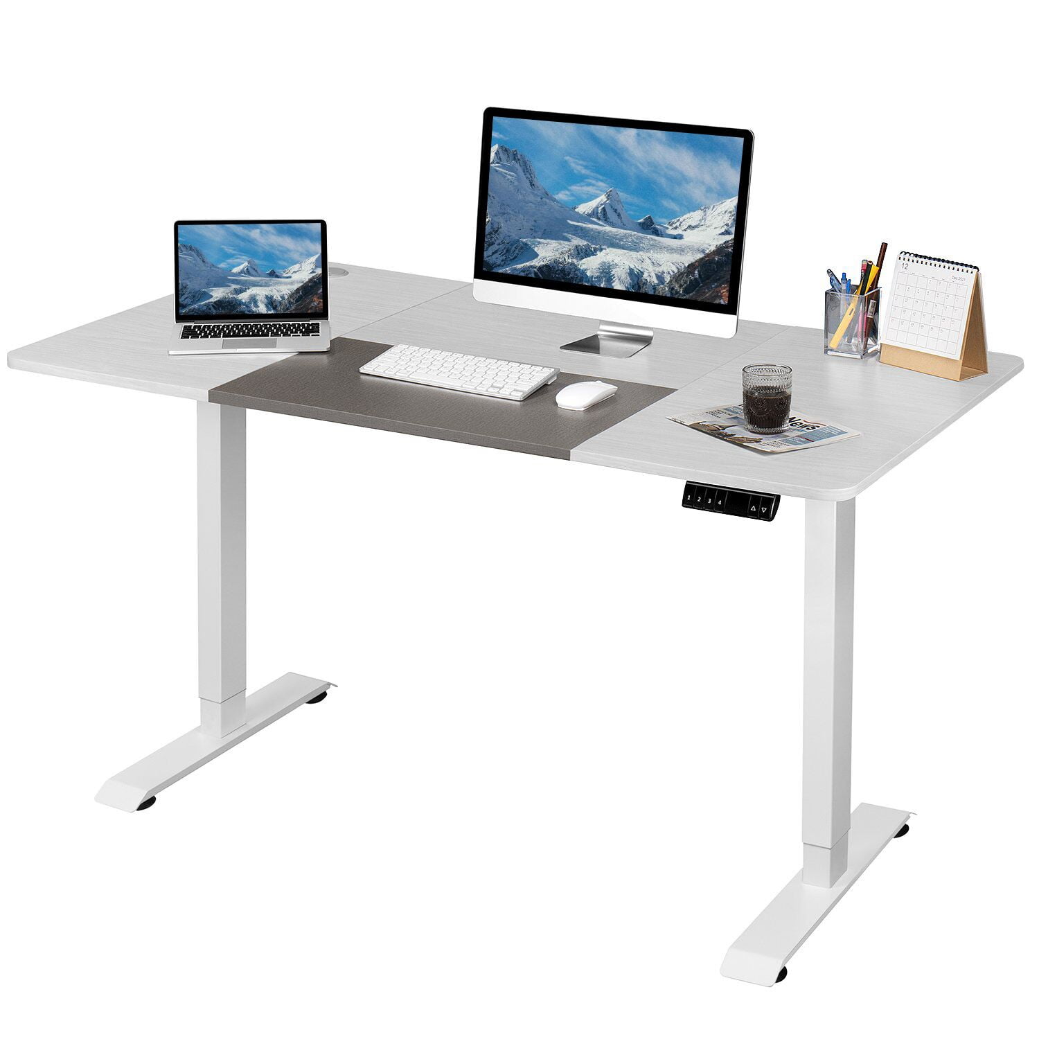 Ktaxon Adjustable Height PC Laptop Table Standing Computer Desk ...