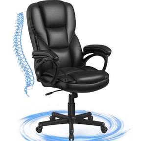 STAPLES Lockland Bonded Leather Big Tall Executive Office Chair, Black ...