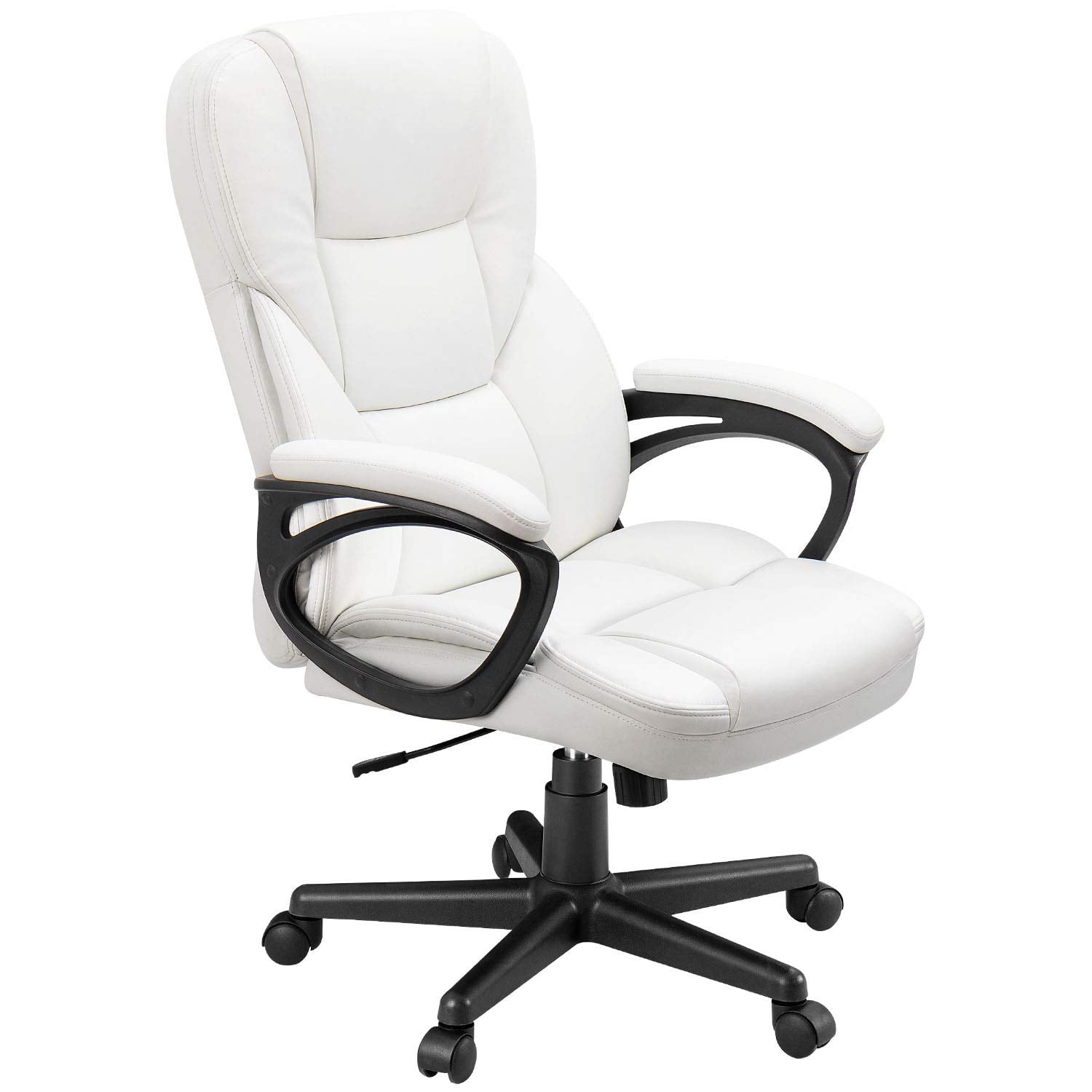 Lacoo Ergonomic High-Back Executive Office Chair, Faux Leather, Lumbar ...