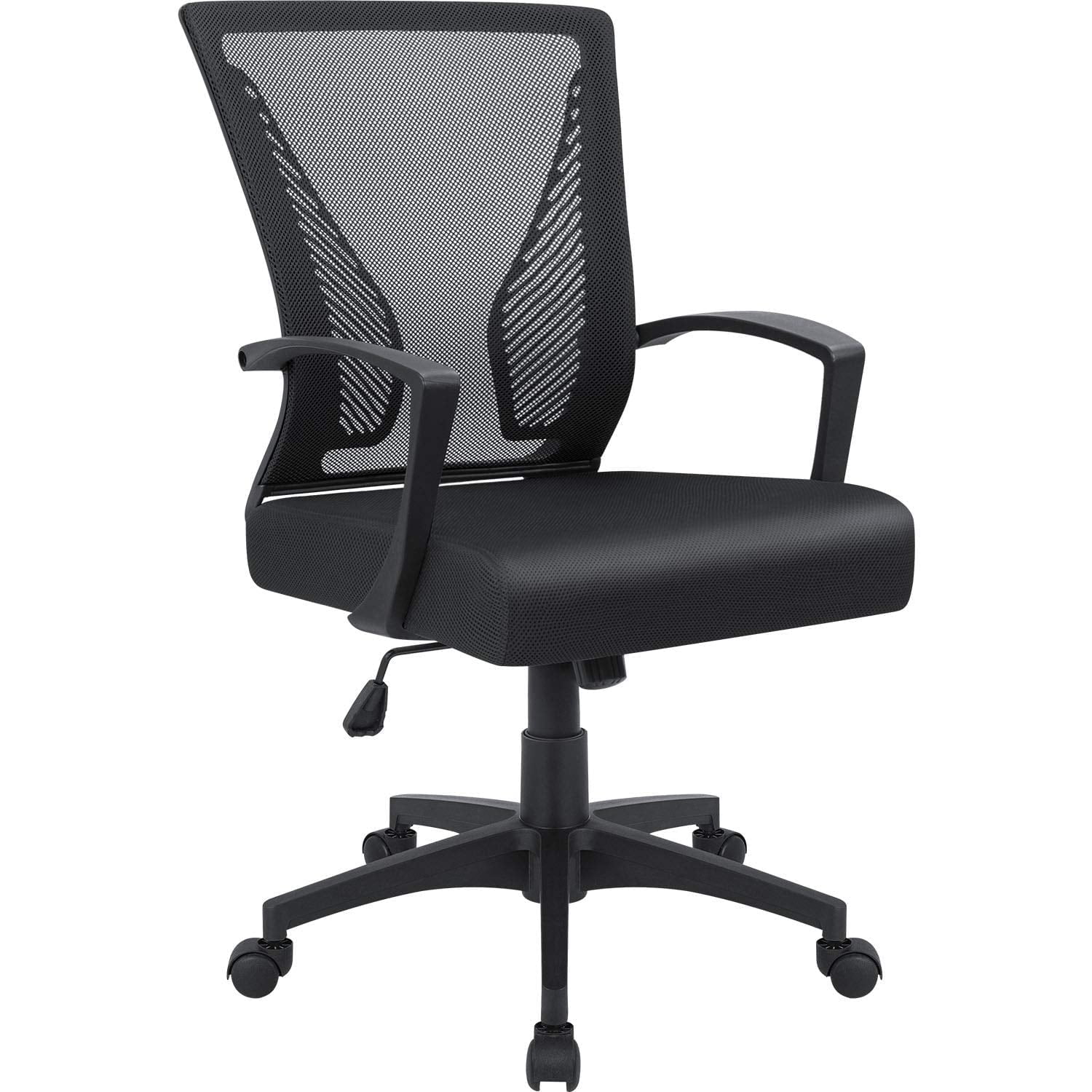 Lacoo Ergonomic Mid-Back Office Desk Chair with Lumbar Support ...