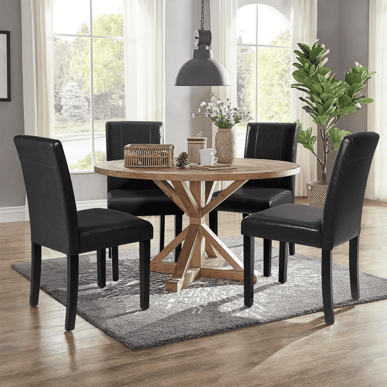 Dining chairs set of 4 black store