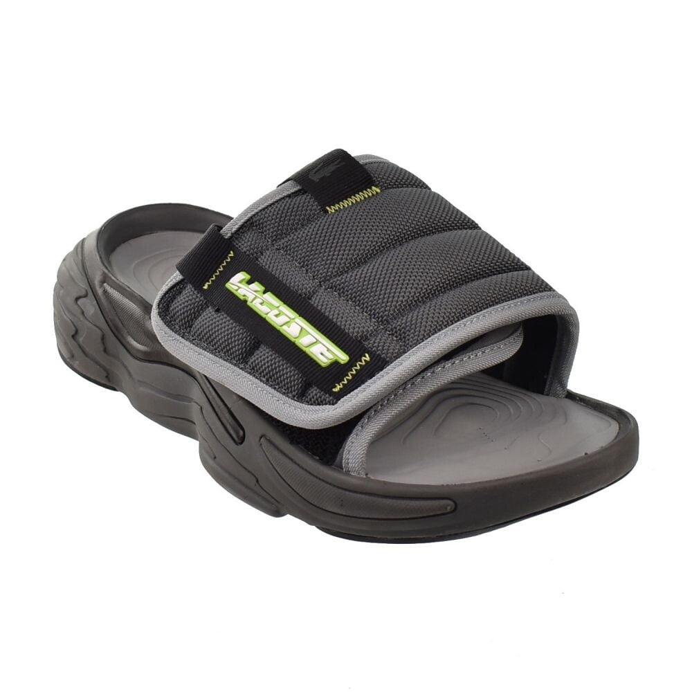 Lacoste Ace Slide 224 1 CMA Men's Slides Dark Grey/Black 748cma0006-2b6 ...