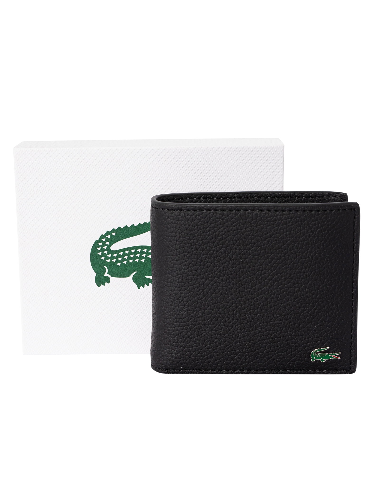 Lacoste Billfold Coin Wallet, Black - Walmart.com