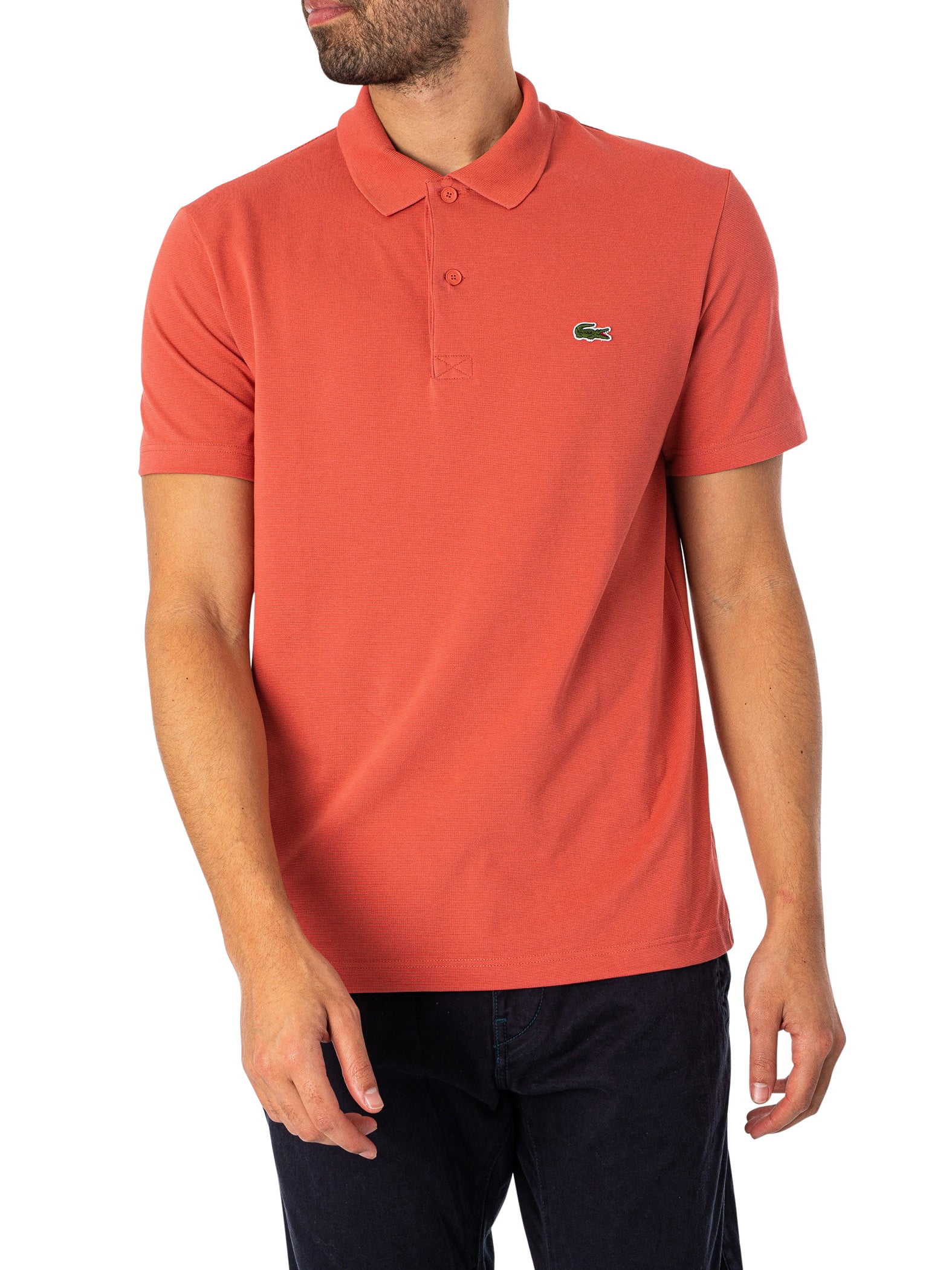 Lacoste Classic Logo Polo Shirt, Red - Walmart.com