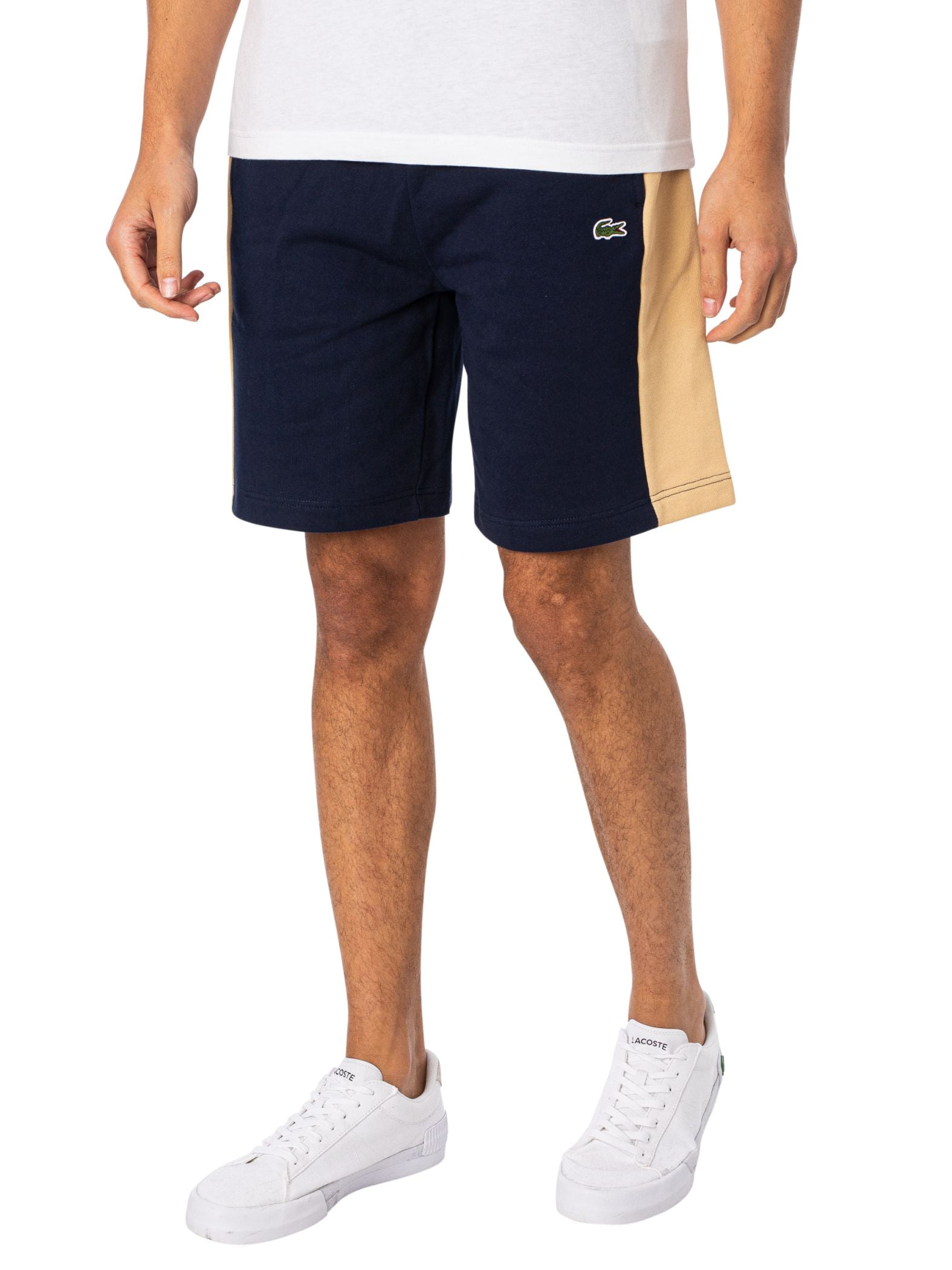 Lacoste Colourblock Sweat Shorts, Blue - Walmart.com