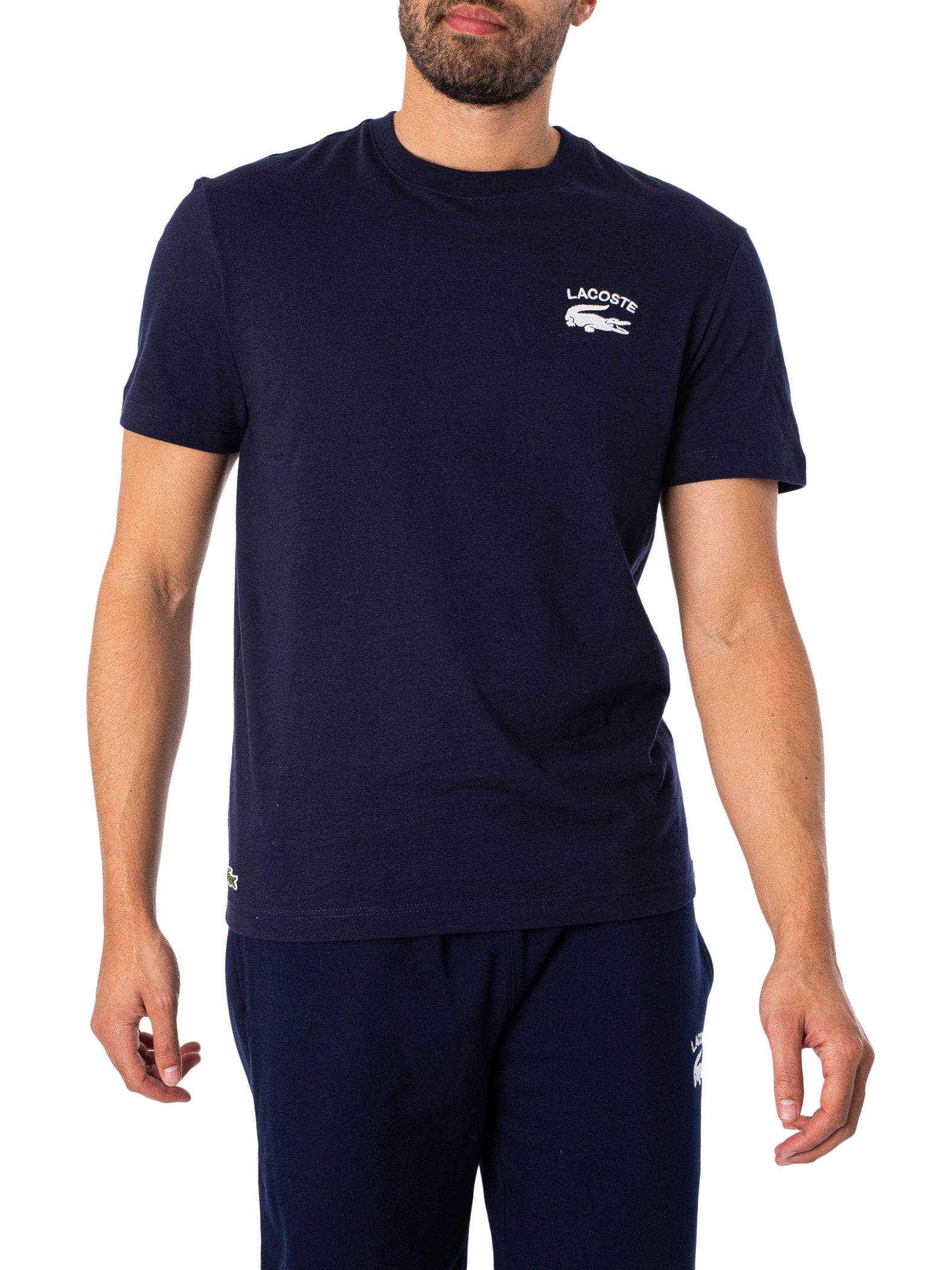 Lacoste Embroidered Logo T-Shirt, Blue - Walmart.com