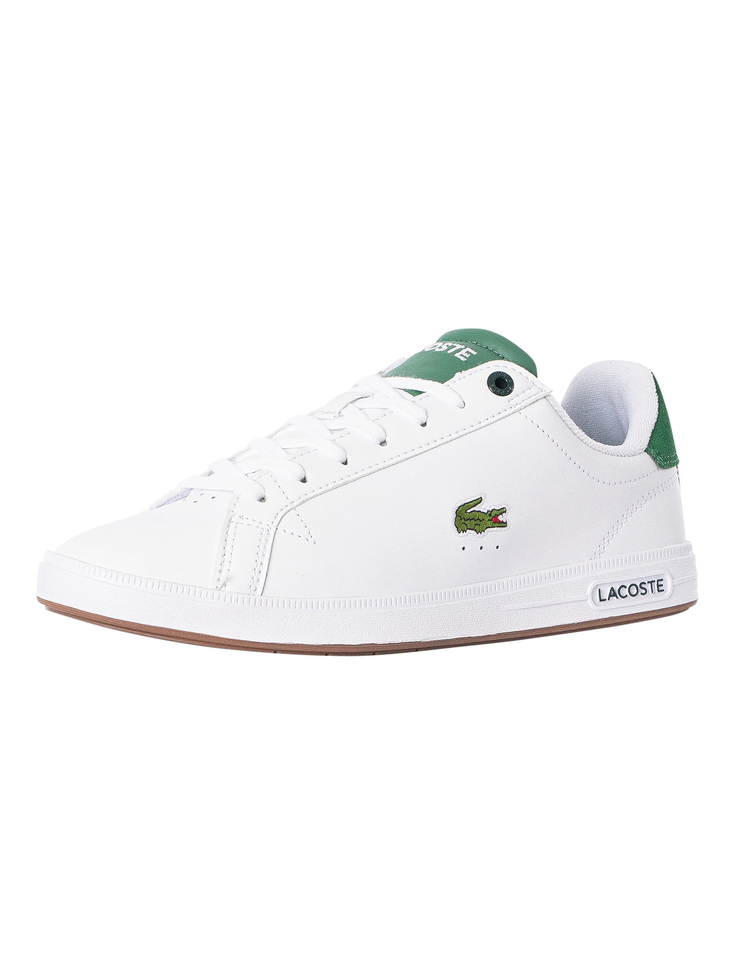 Lacoste Graduate Pro 123 2 SMA Leather Trainers, White - Walmart.com
