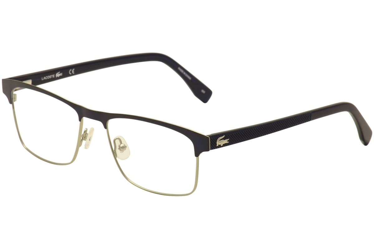 Lacoste L2198 Full Rim Rectangle Matte Blue Eyeglasses - Walmart.com