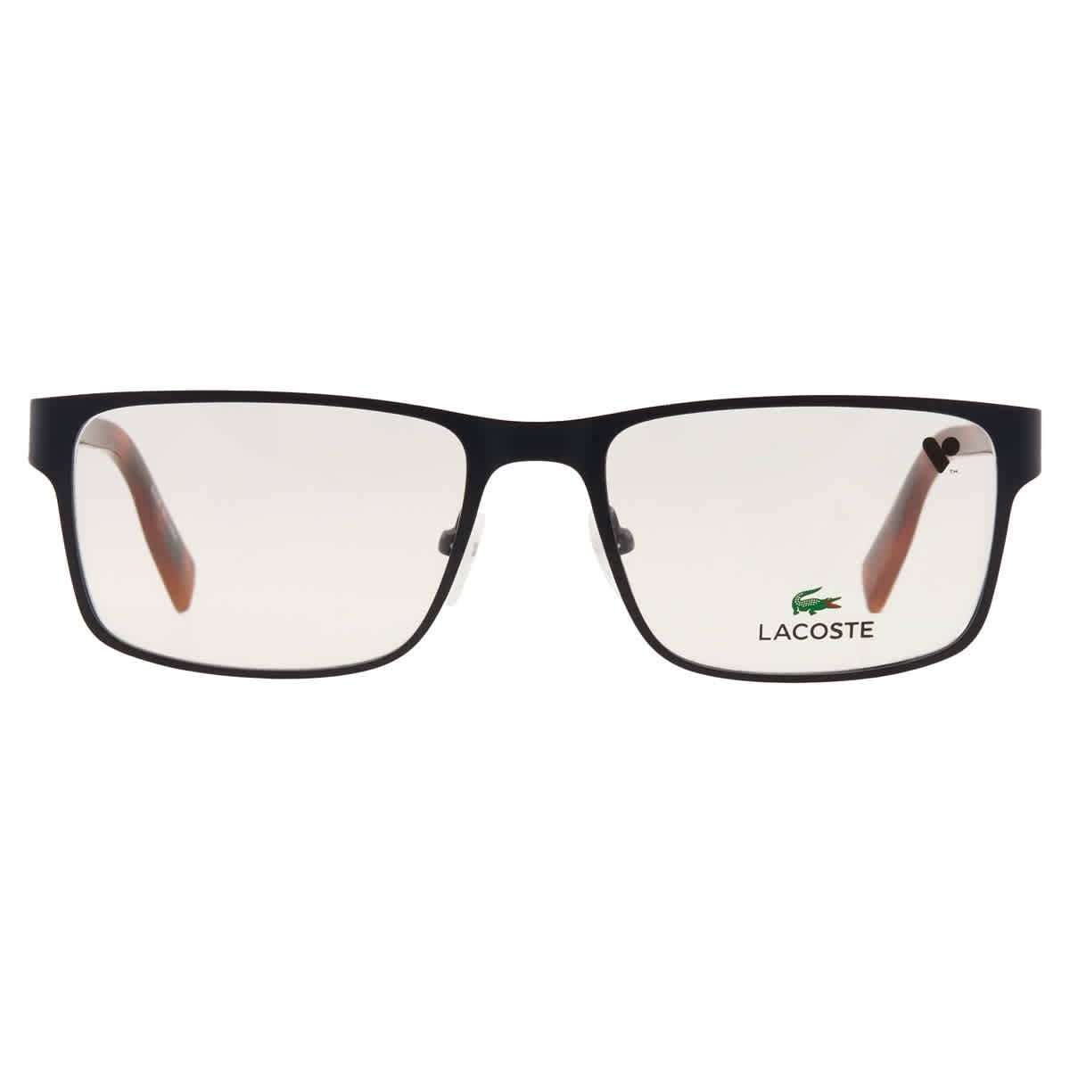 Lacoste L2283 401 Men's Matte Blue Plastic Rectangular Eyeglasses ...