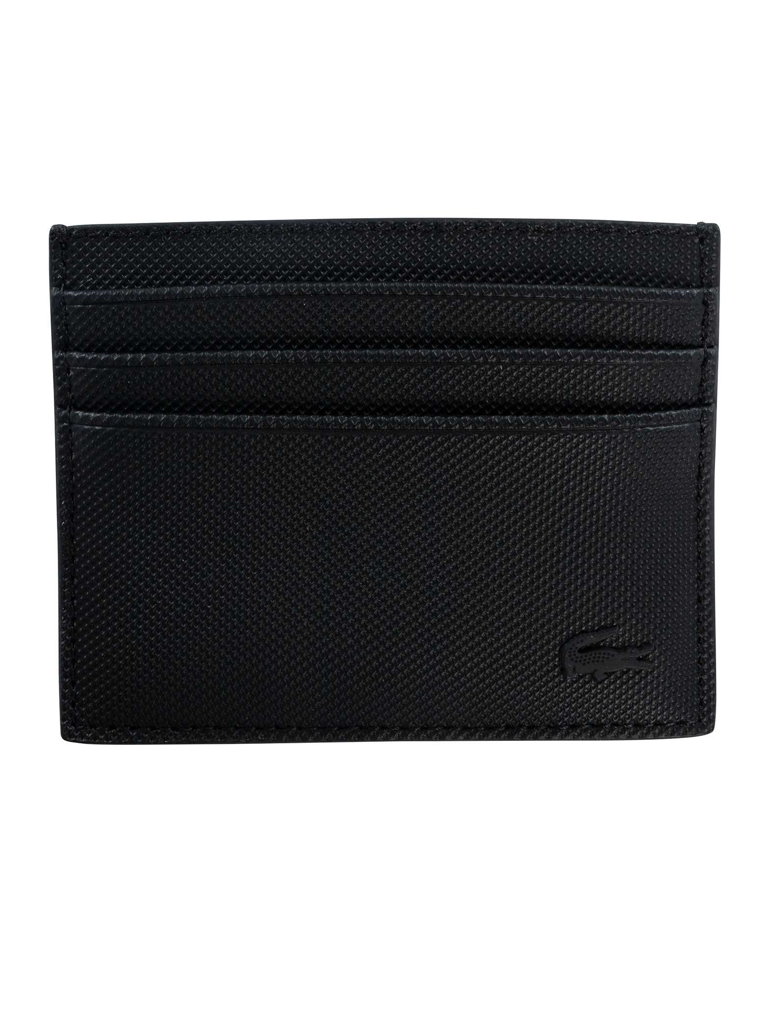 Lacoste Logo Card Wallet, Black - Walmart.com