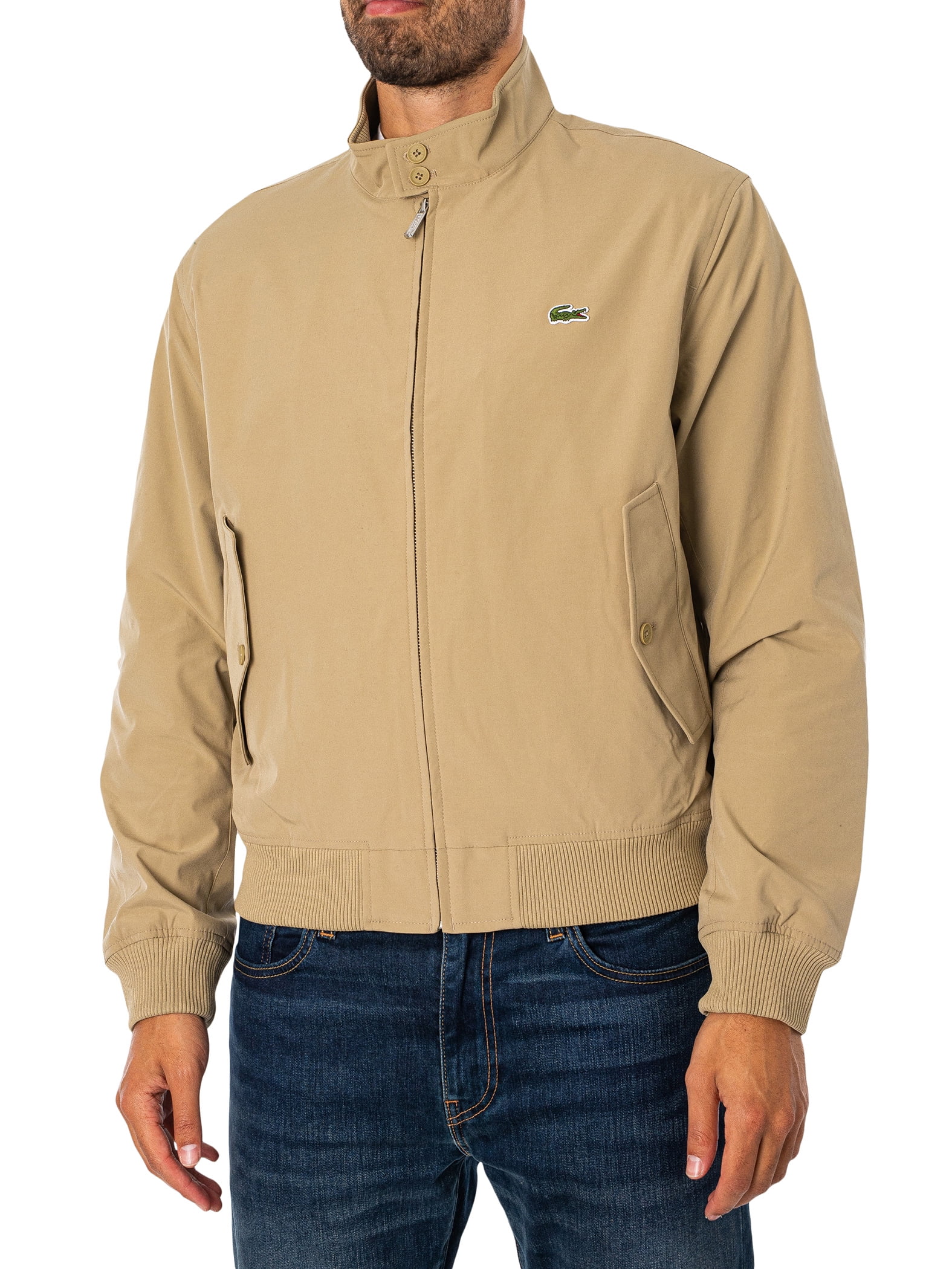 Lacoste Logo Lightweight Jacket, Beige - Walmart.com