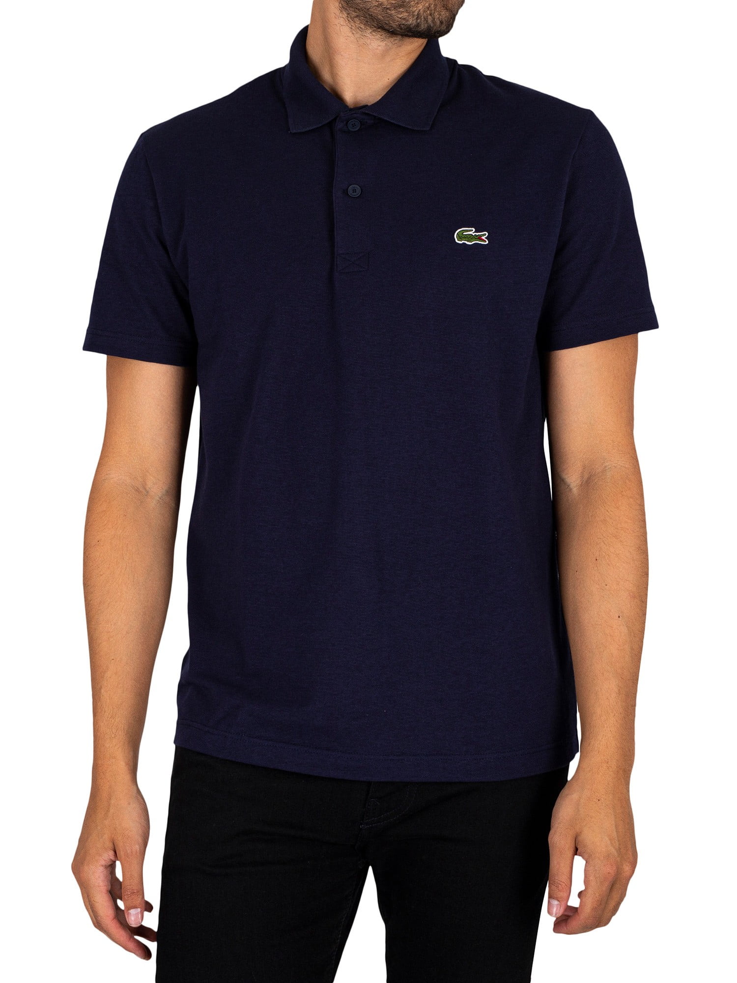 Lacoste Logo Polo Shirt, Blue - Walmart.com