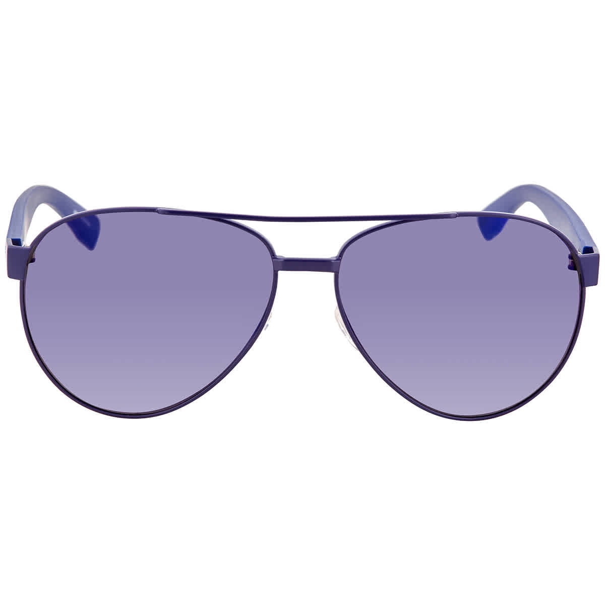 Lacoste Men Sunglasses L185S 424 Blue Matte Aviator Metal 60-14-140 ...