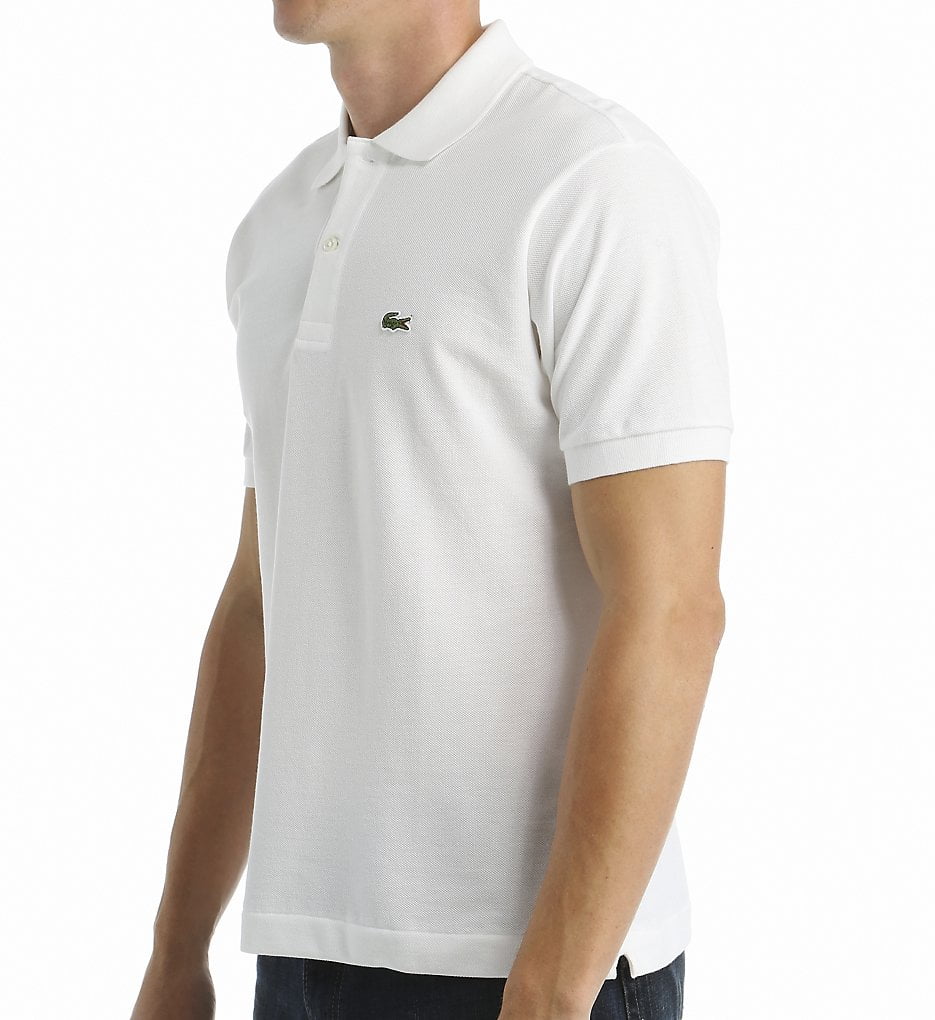 Lacoste Men's Classic Pique Cotton Short Sleeve Polo White Size Large ...