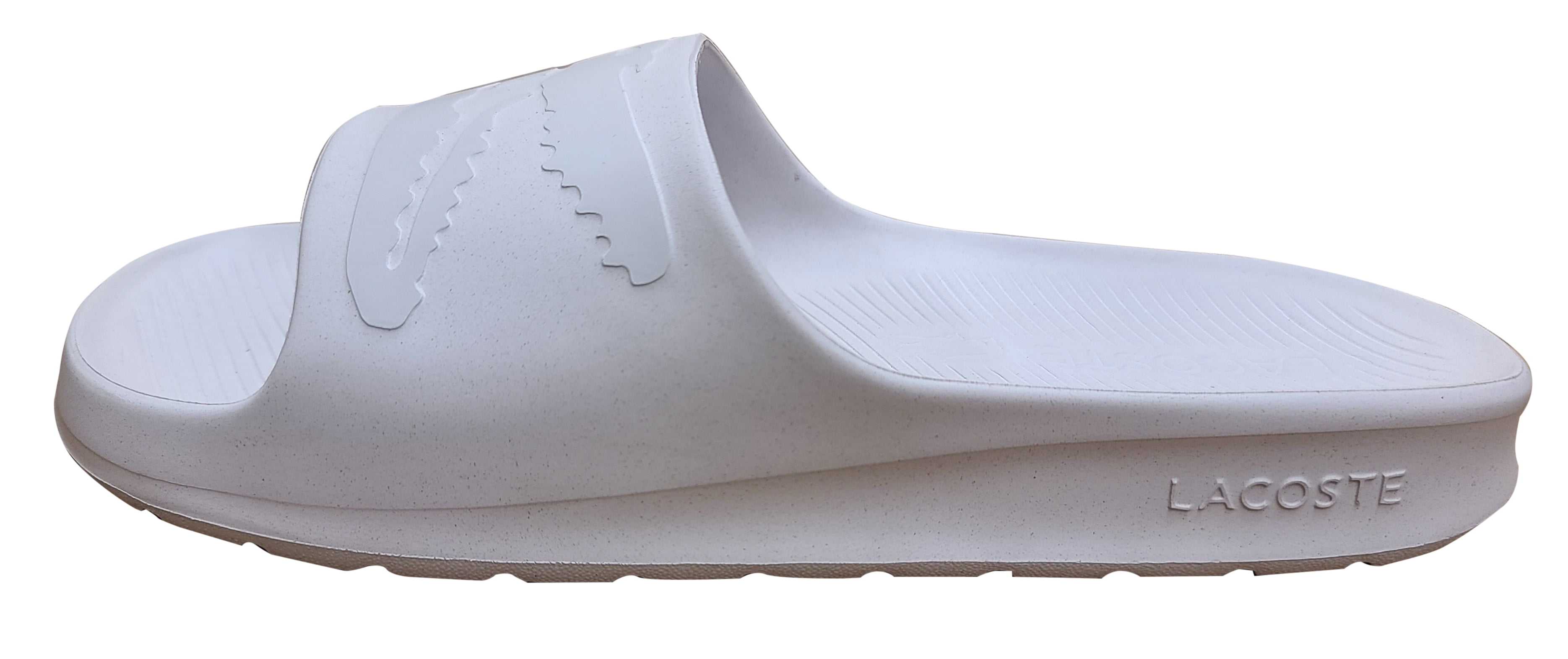 Men's Lacoste Croco 2.0 1122 2 CMA Synthetic Slides Wht/Off Wht ...