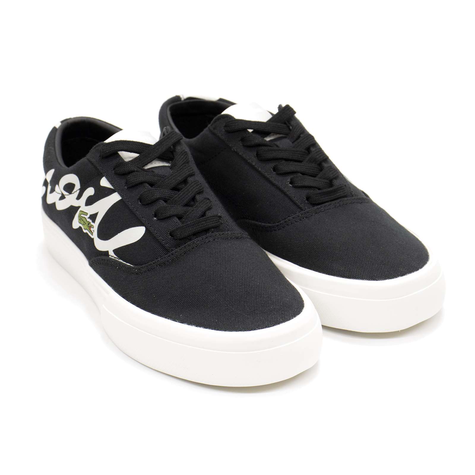 Lacoste Men's Jump Serve Lace0121 2 Cma Cnv Sneaker, Black \ Off White ...