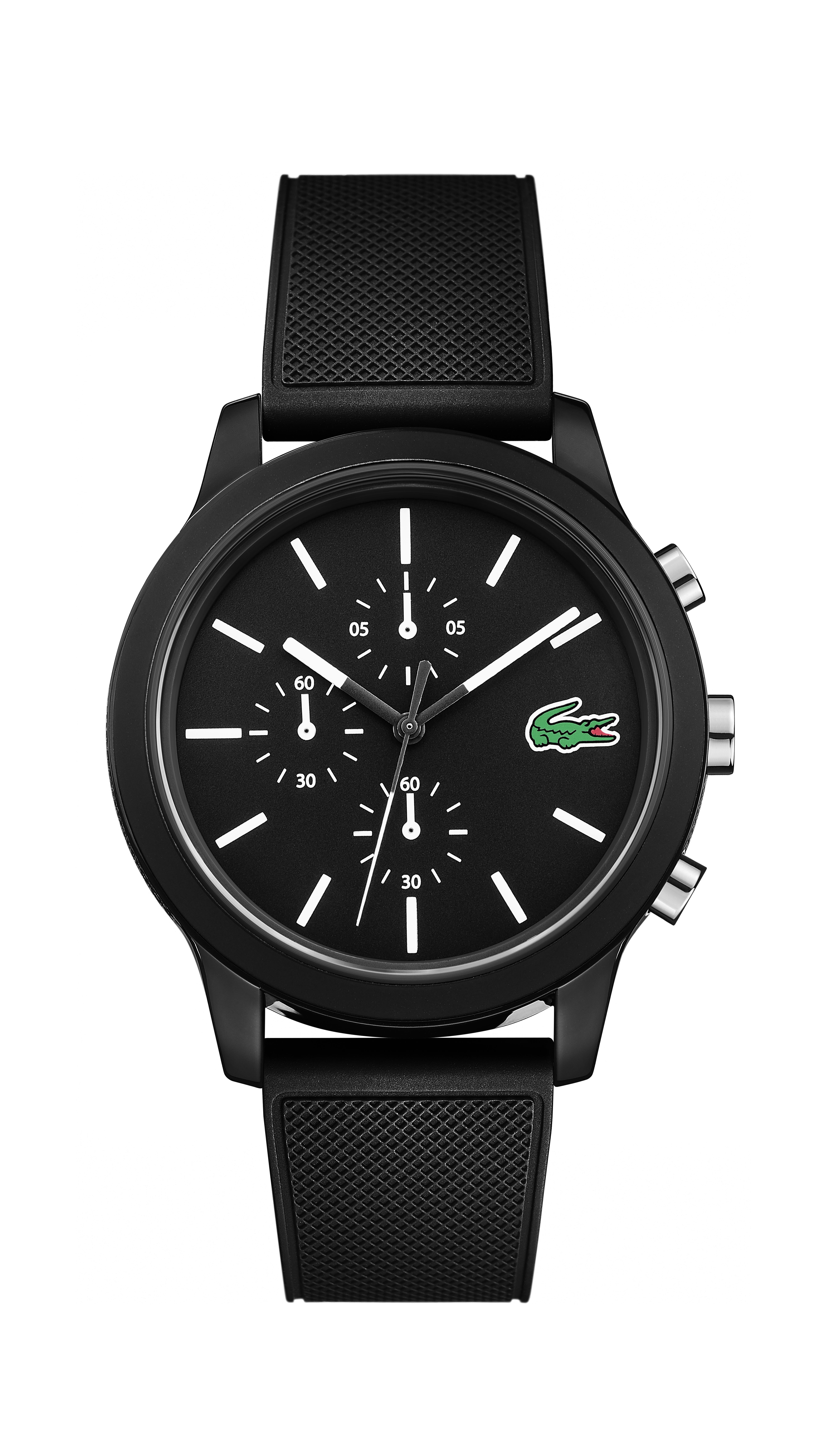 Lacoste Men's TR90 Quartz Watch with Rubber Strap, Black, 21 (Model ...