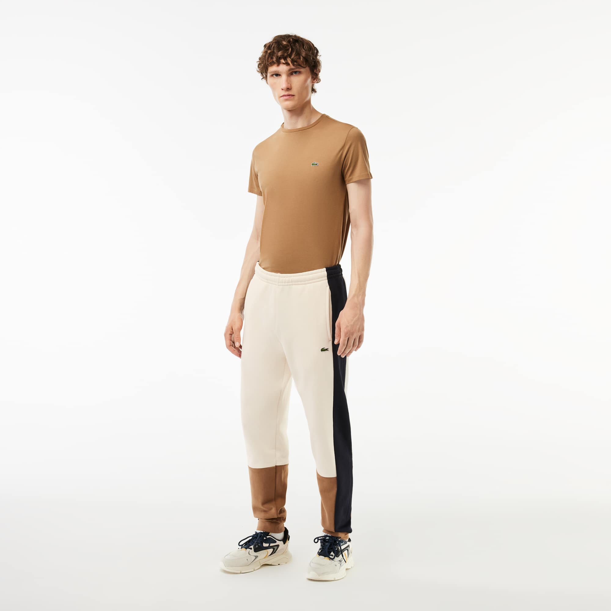 Lacoste Mens Classic fit Sweatpants Pants XL Beige Brown - Walmart.com