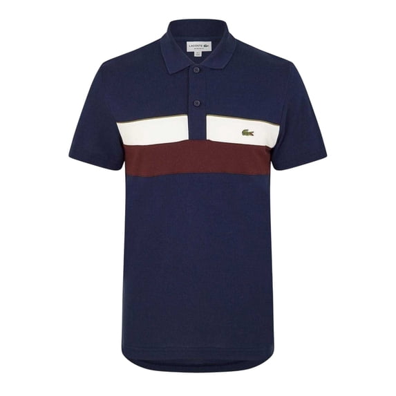 Lacoste Mens Colour Block Polo Shirt - Walmart.com