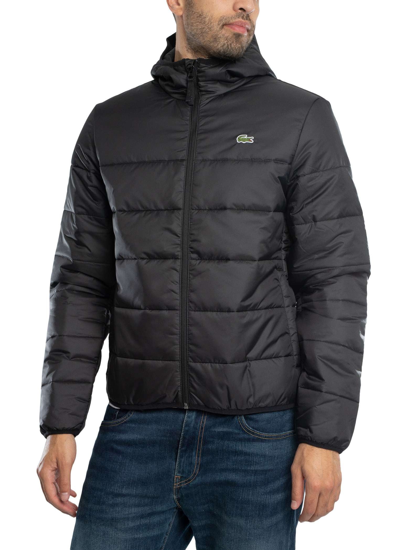 Lacoste Quilted Puffed Jacket, Black - Walmart.com