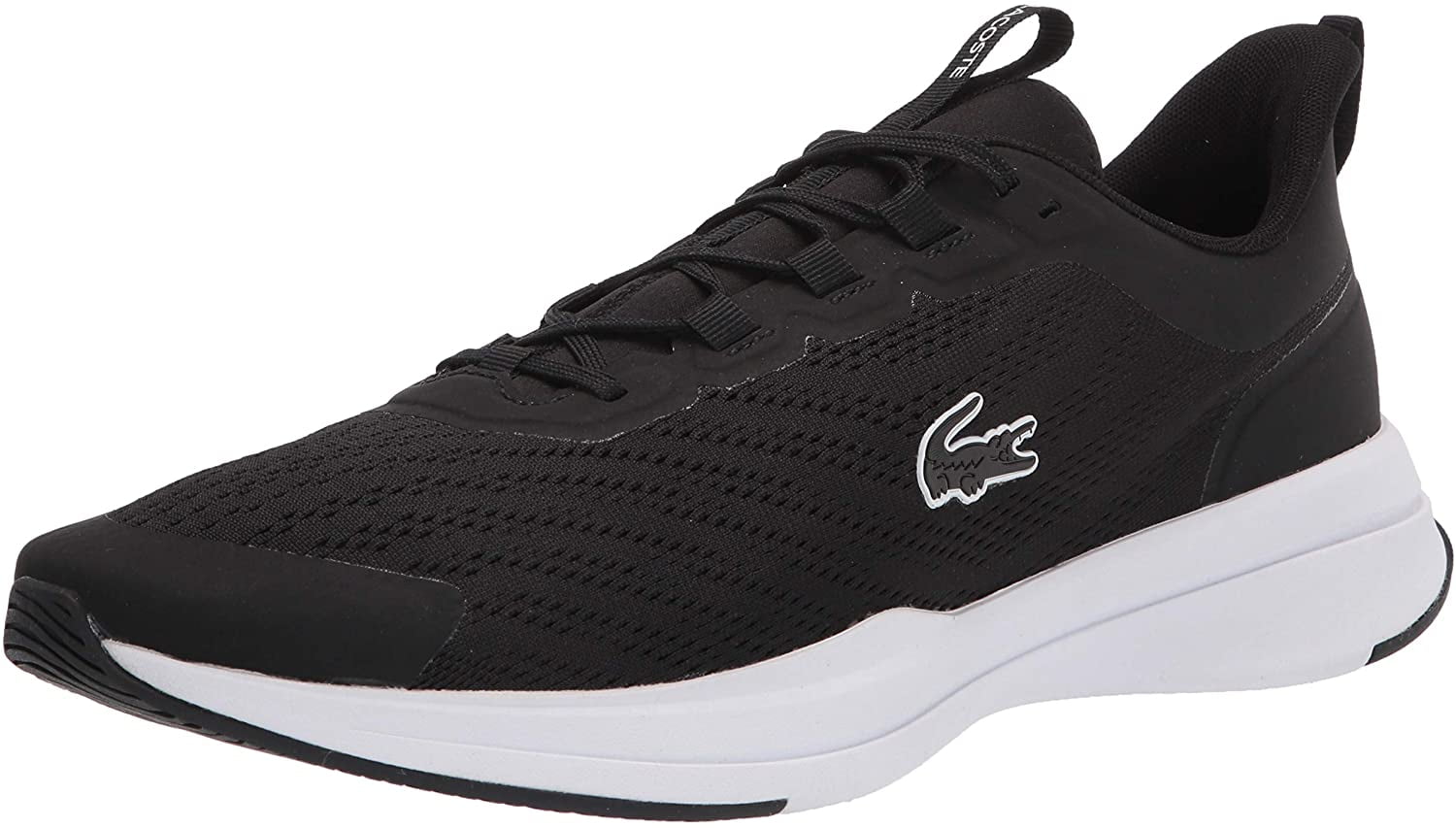 Lacoste Mens Run Spin Sneaker 13 Black/White - Walmart.com