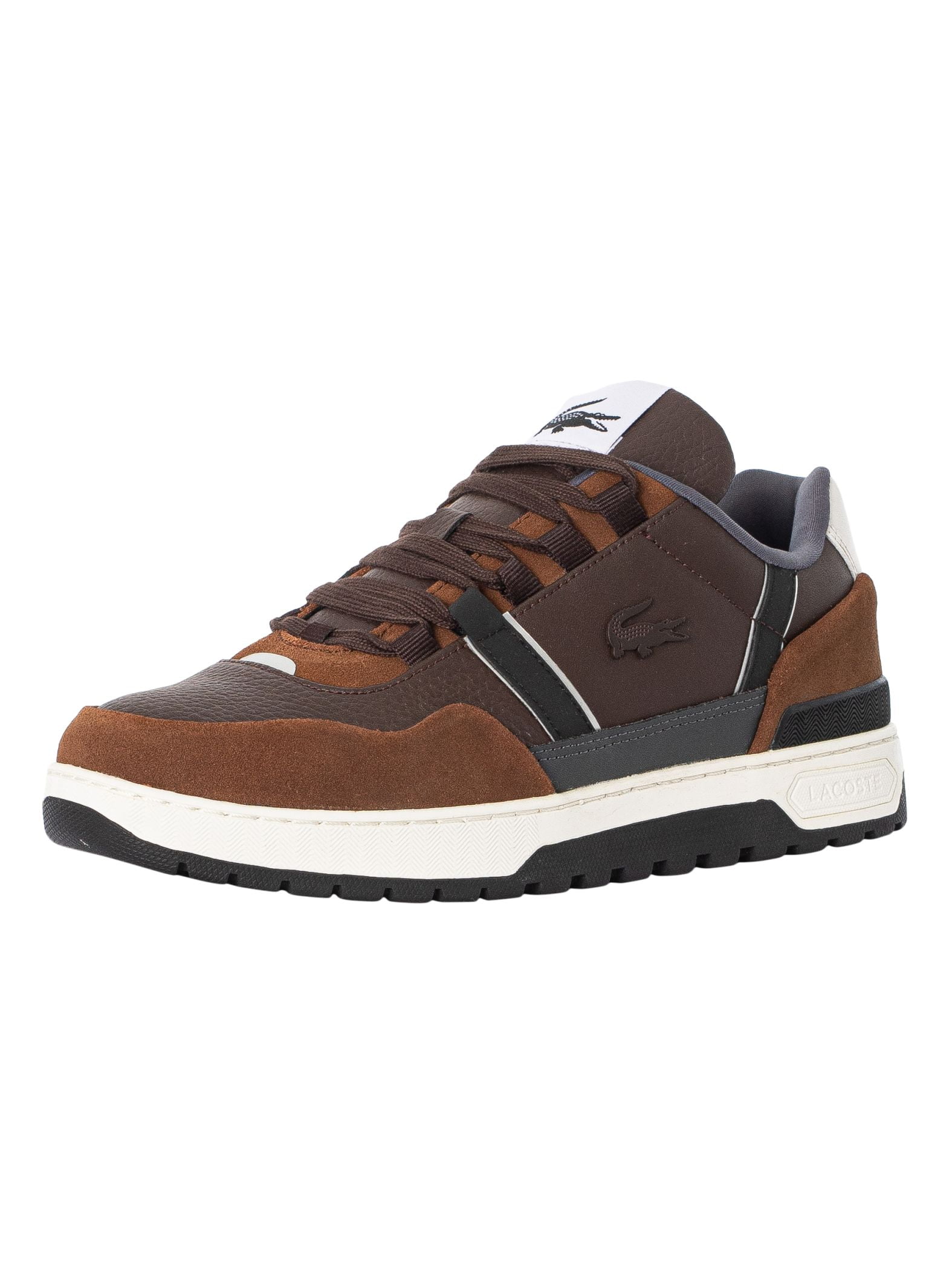Lacoste T-Clip Winter 223 2 SMA Leather Trainers, Multicoloured ...