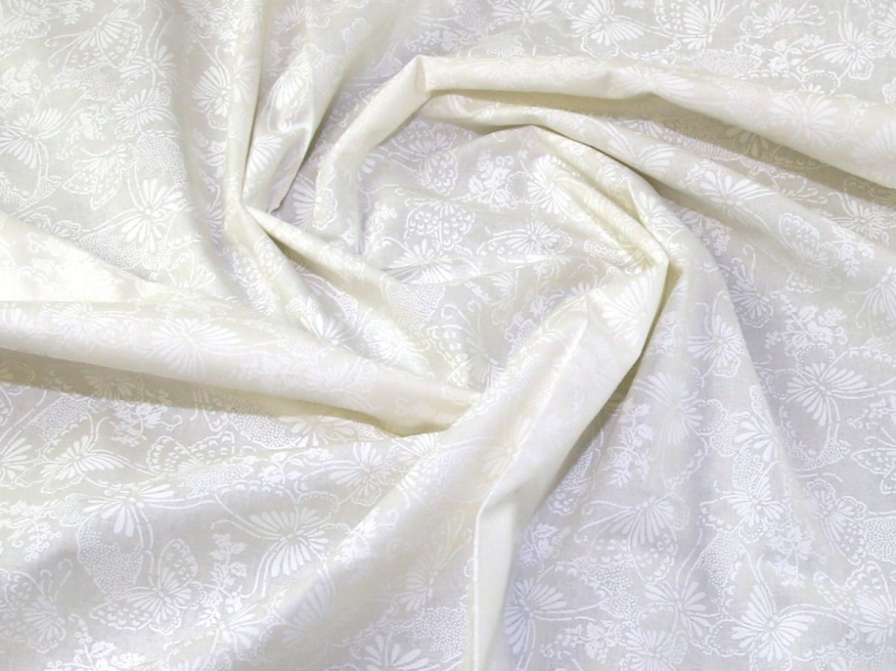 Lacquer Print Cotton Dress Fabric Ivory - per yard - Walmart.com