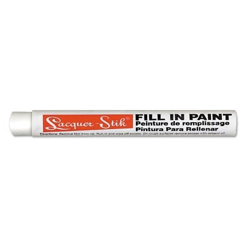 Lacquer-Stik Fill-In Paint Markers, White, 3/8 In | Bundle of 5 Each ...