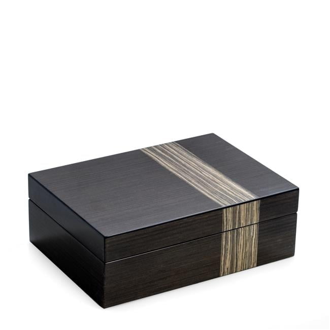 Lacquered Ash Wood Valet Box with Multi Compartments for Storage ...